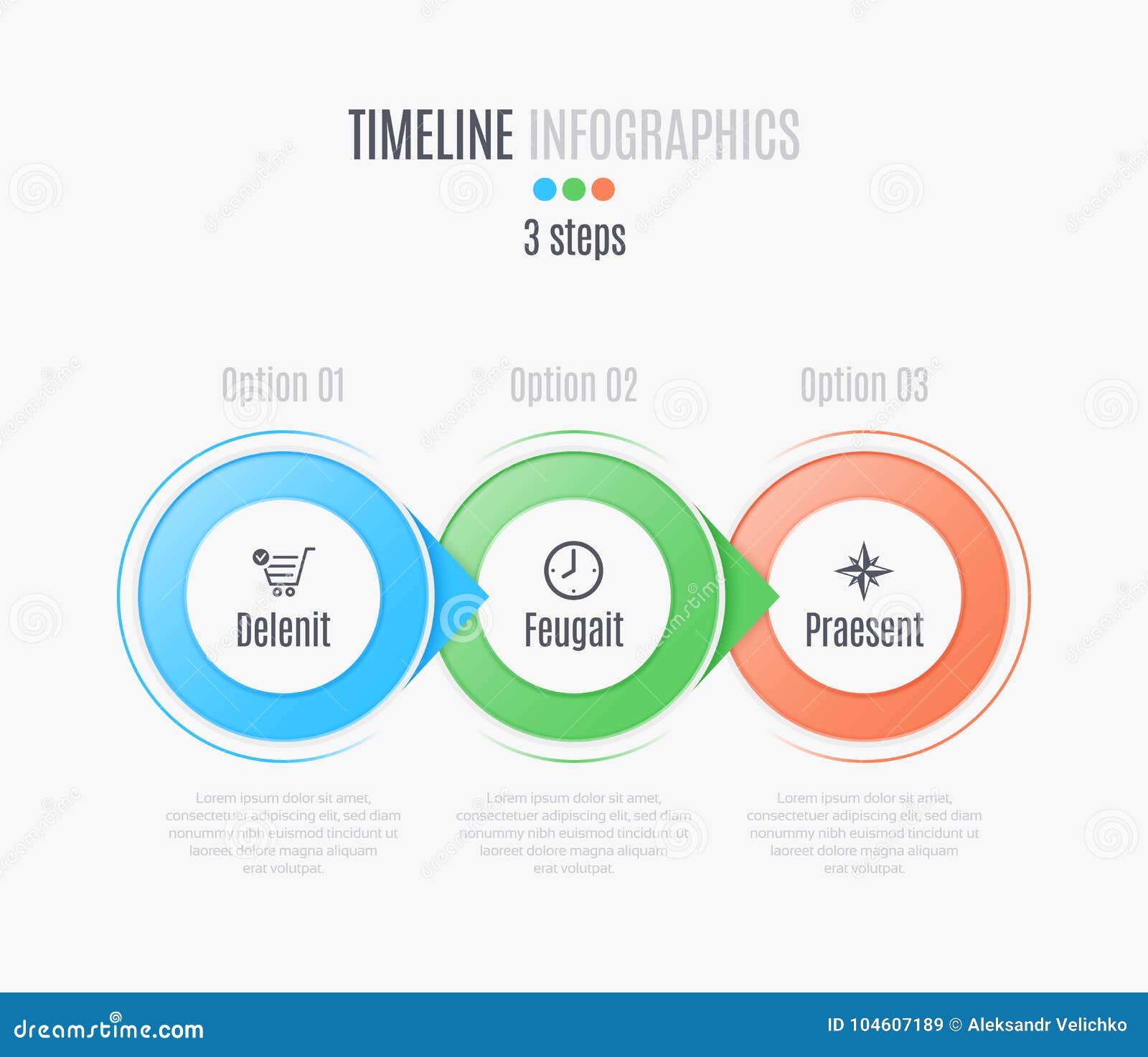 Three Steps Infographic Timeline, Presentation, Report, Web Desi Stock ...