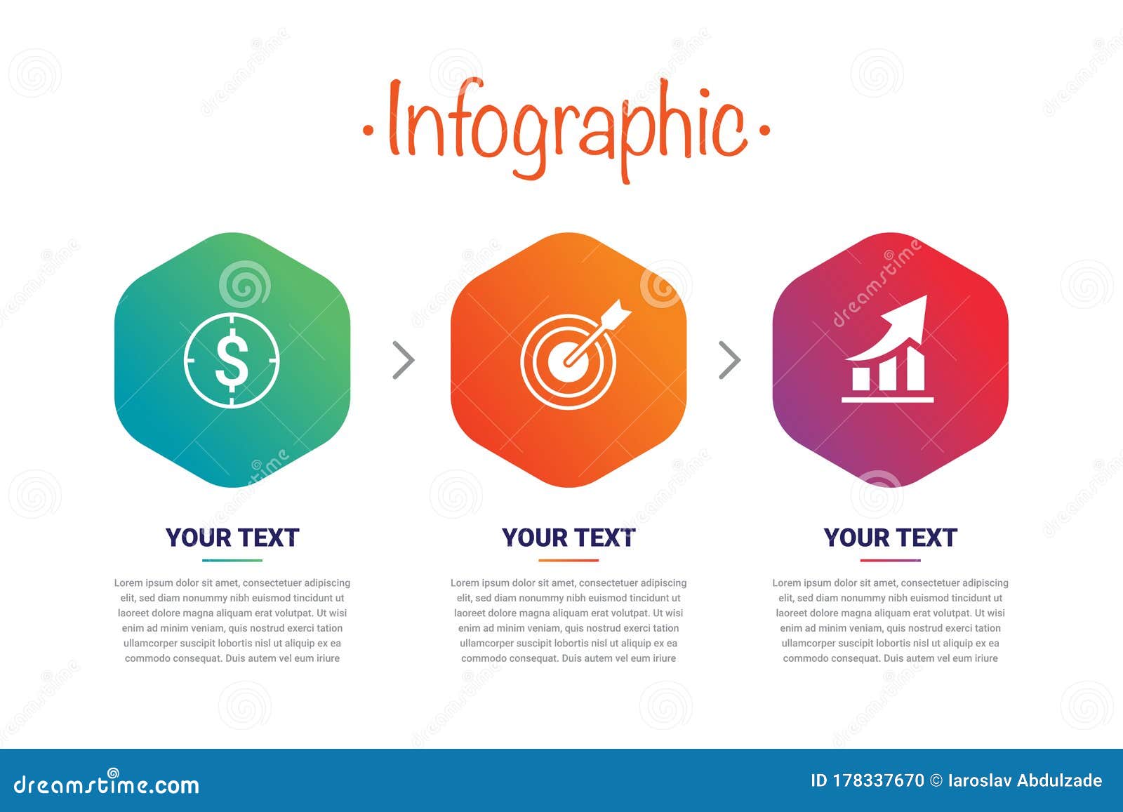 Three Steps Infographics - Can Illustrate A Strategy. Vector ... Three Steps Infographics - Can Illustrate A Strategy. Vector ...