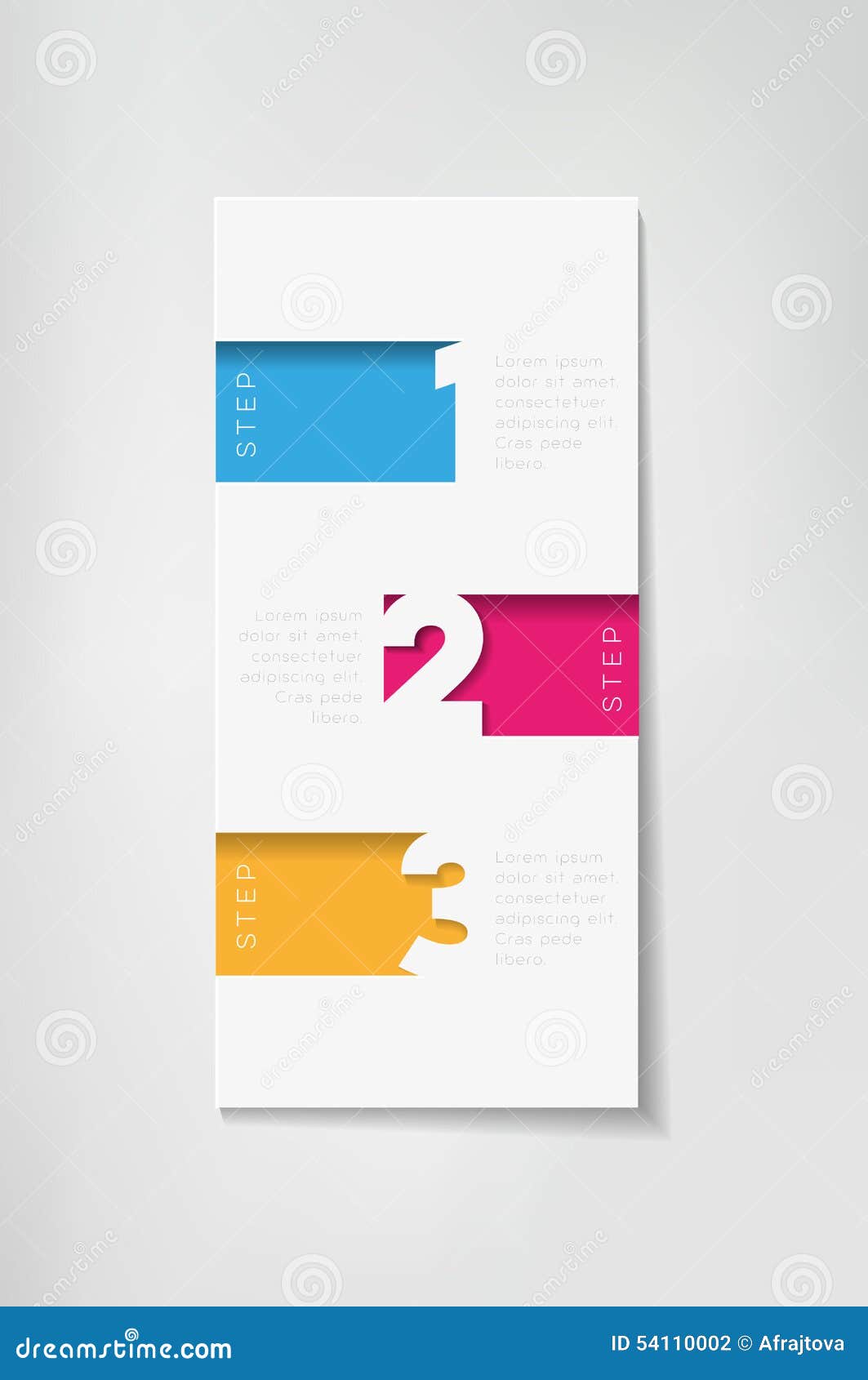 Three Steps Infographics stock vector. Illustration of illustrate ...
