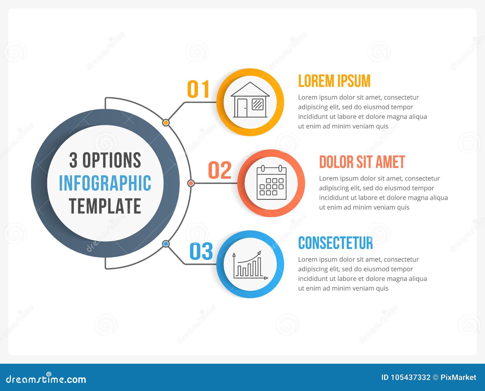 Three Steps Infographics stock vector. Illustration of infochart ...