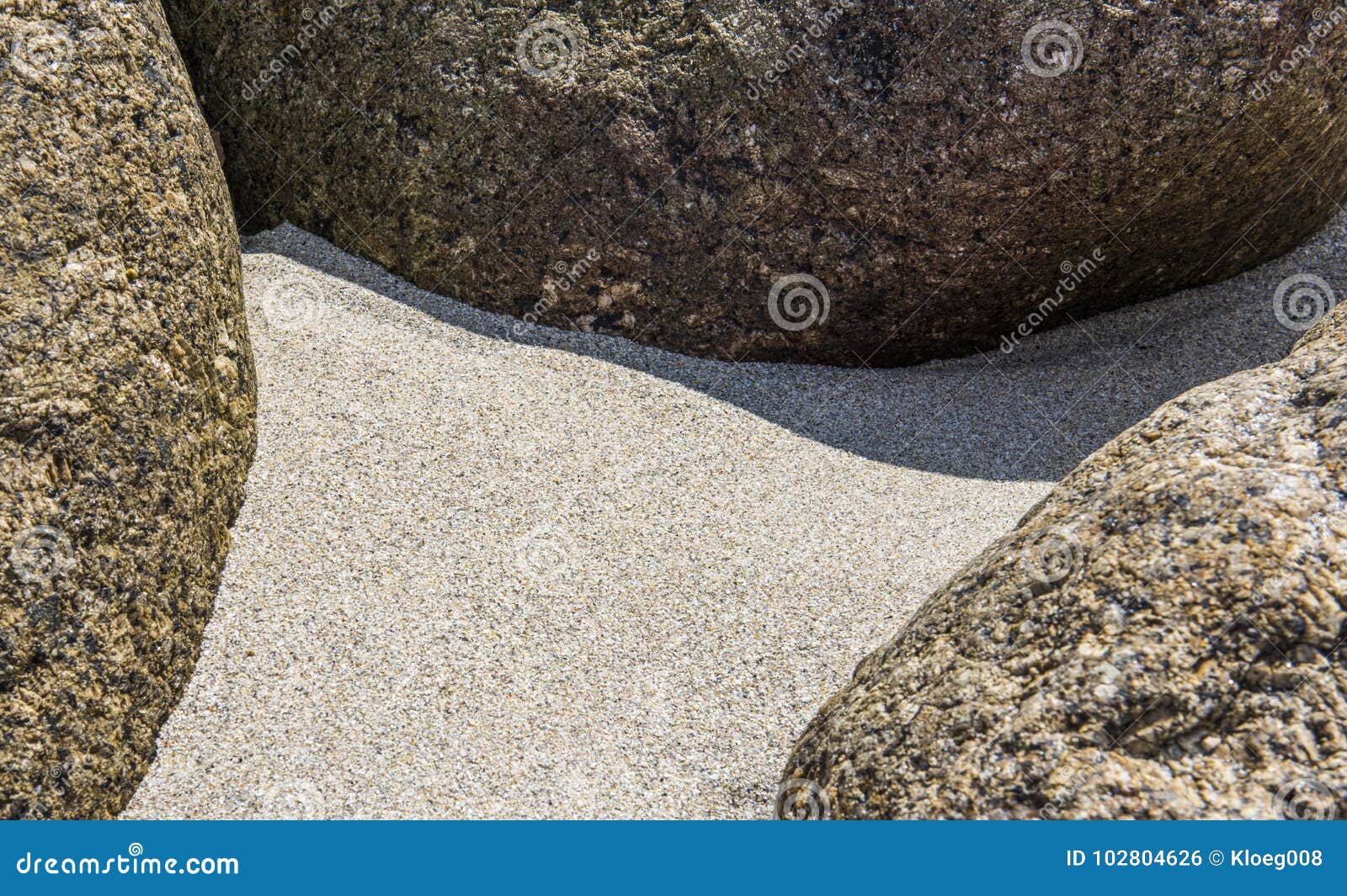 Three Stones on Beach stock photo. Image of rock, creative - 102804626