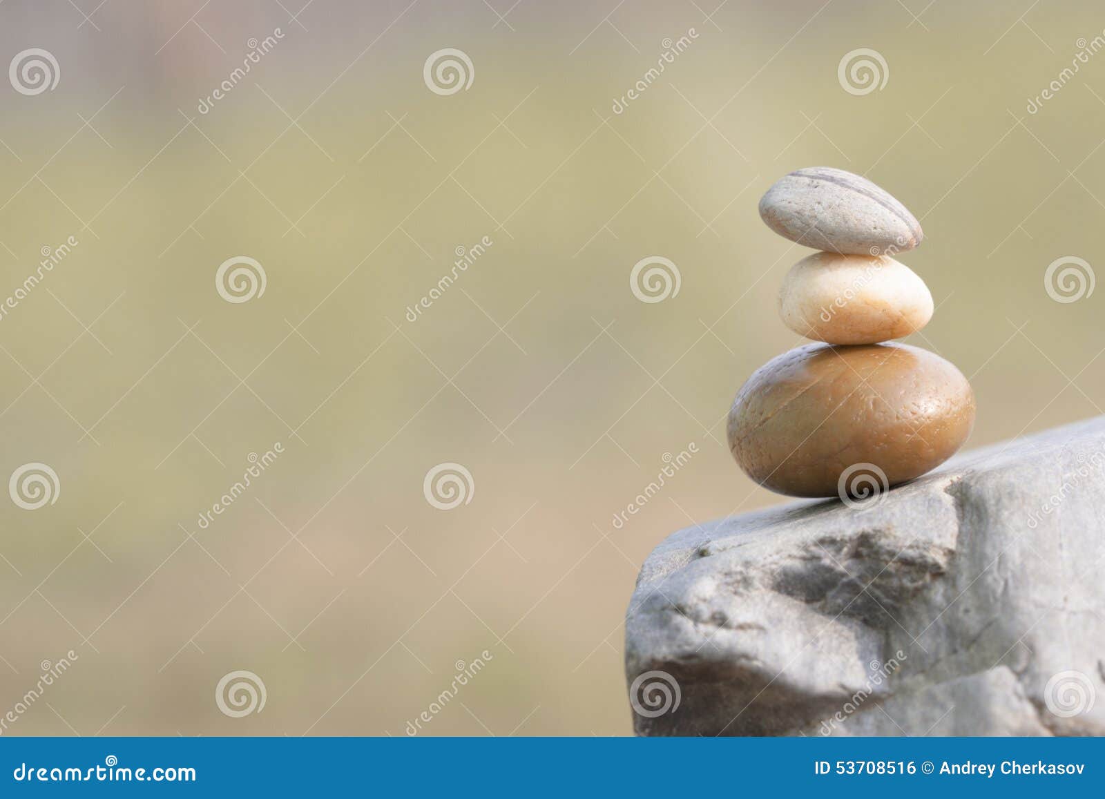 Three Stones Standing on One Another Symbolize Balance Stock Photo ...