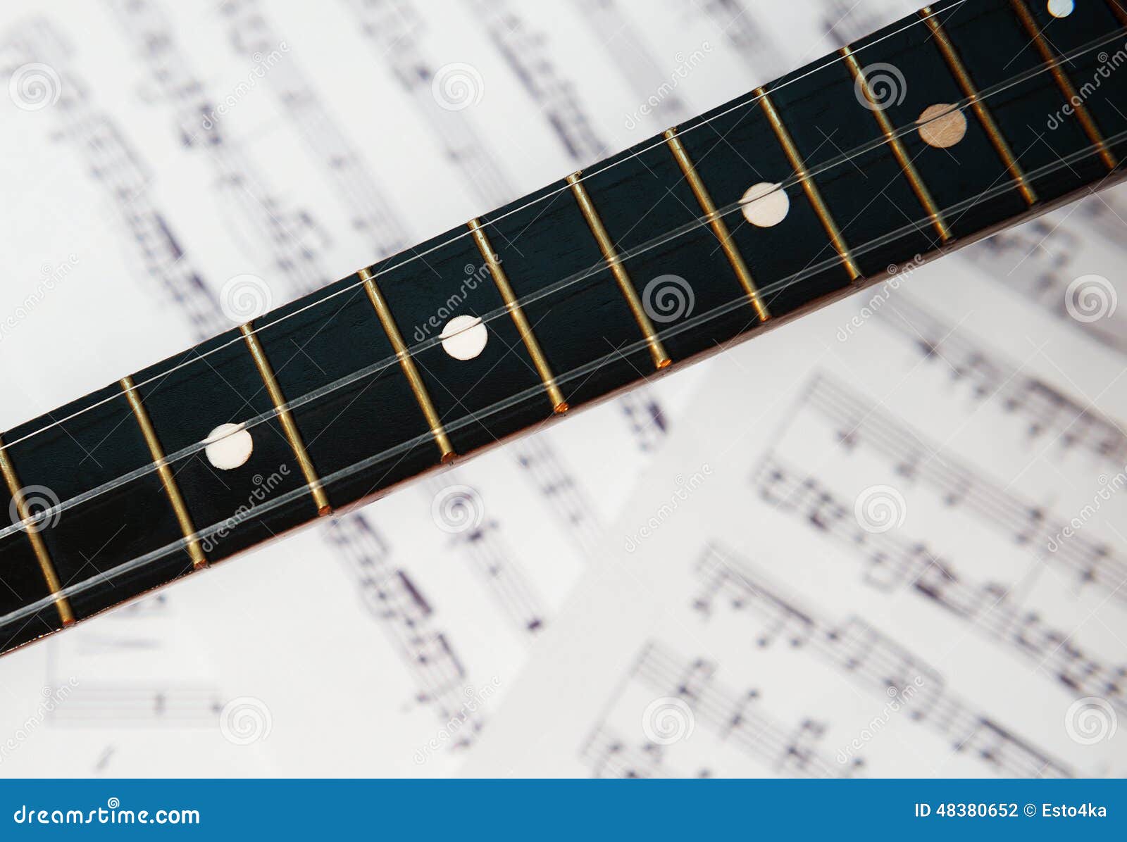Three String Balalaika Fingerboard Stock Photo - Image of human, tuning ...