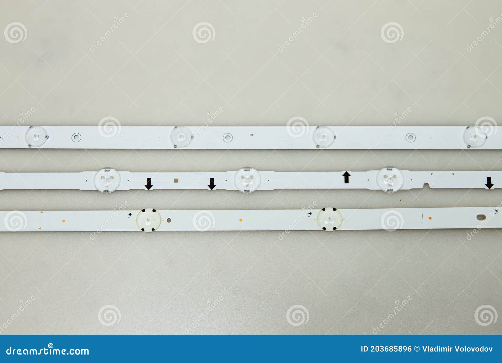 Three Strips of Led Backlight for the LCD TV. Repair of Led TV Stock ...