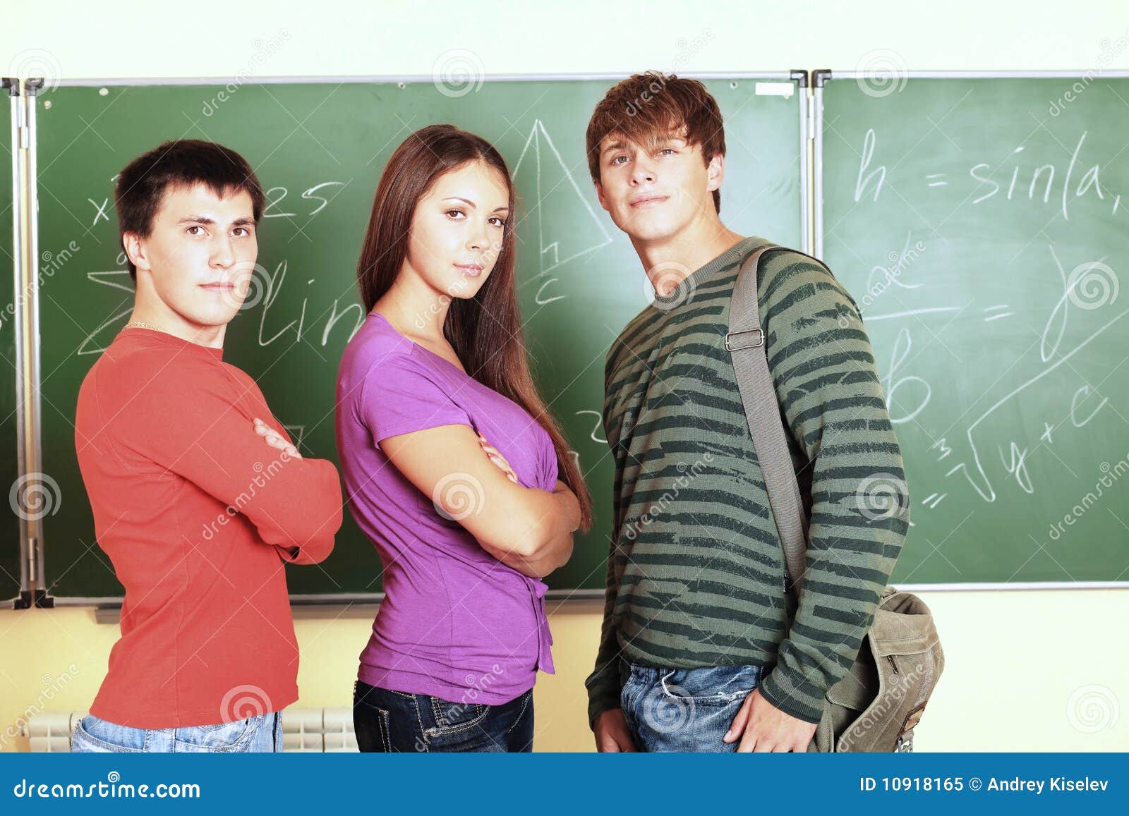 Three students stock image. Image of caucasian, expression - 10918165