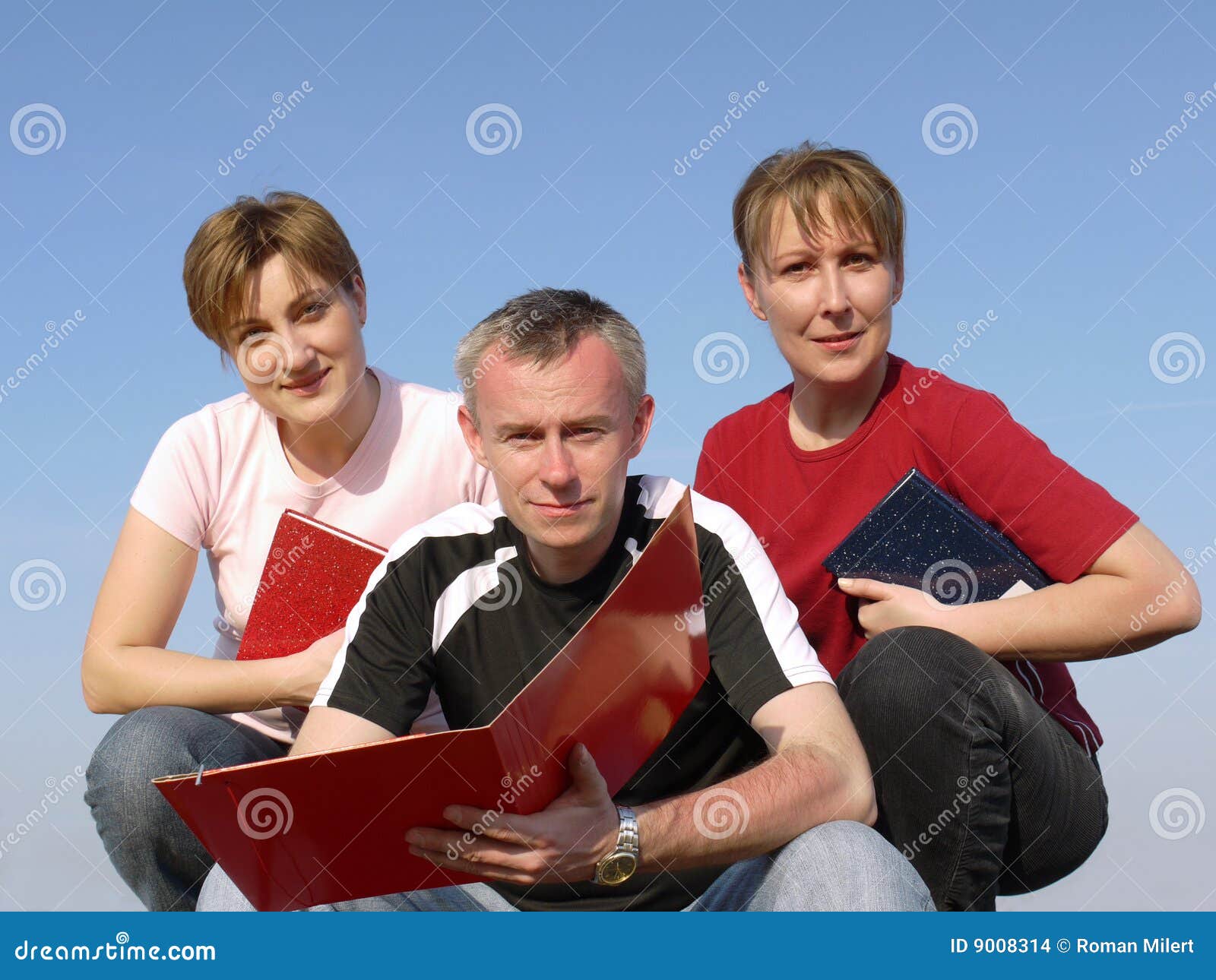 Three students stock photo. Image of education, friendship - 9008314