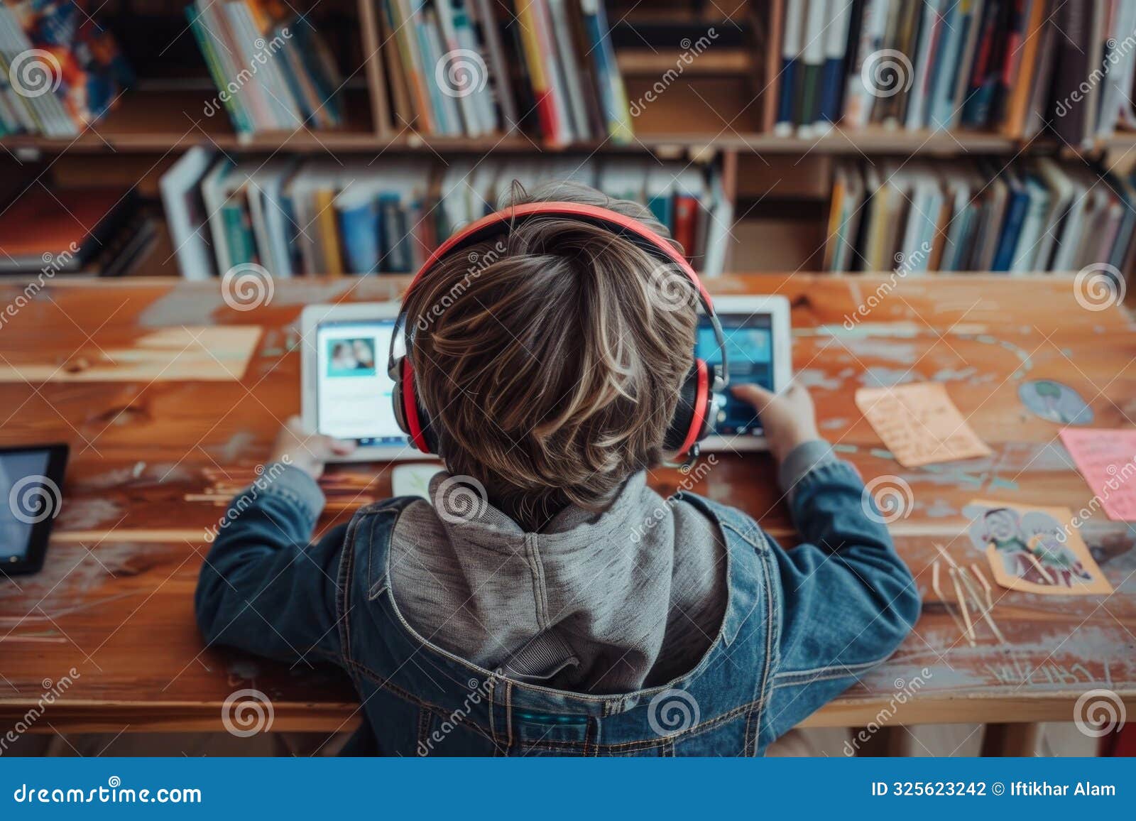 Three Students Concentrate on Their Laptops in a Classroom Setting ...