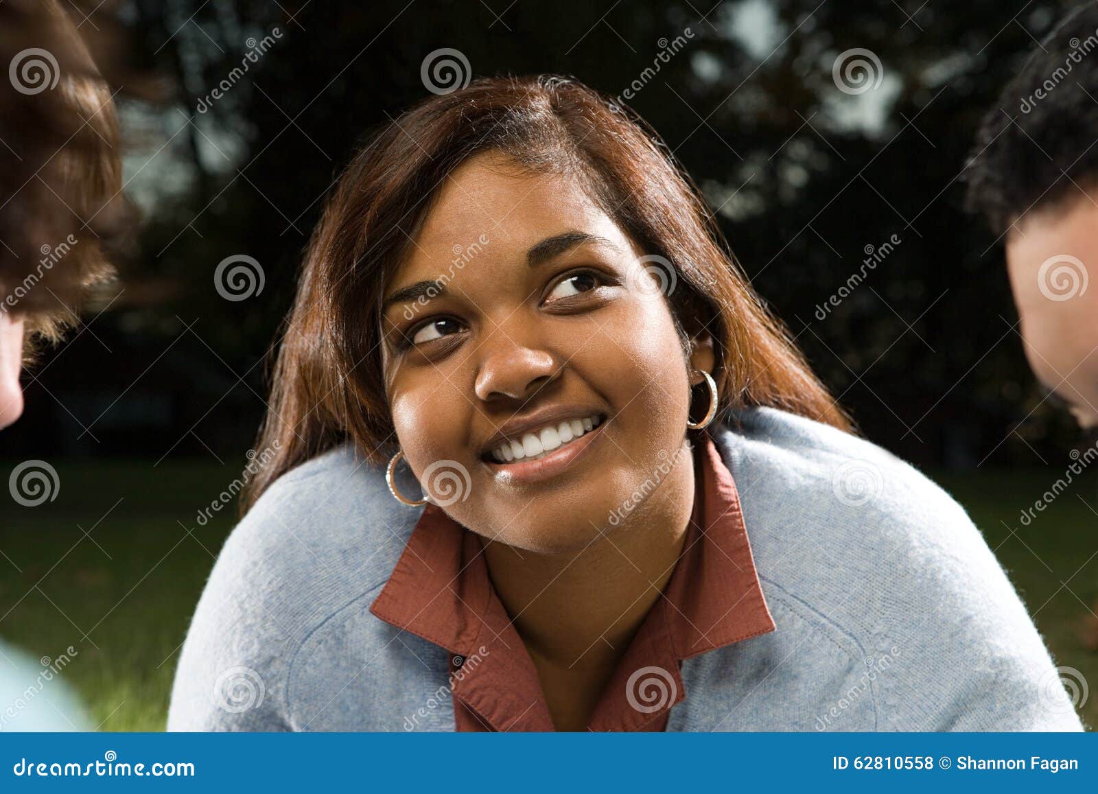 Three Students Studying Outdoors Stock Photo - Image of people, college ...