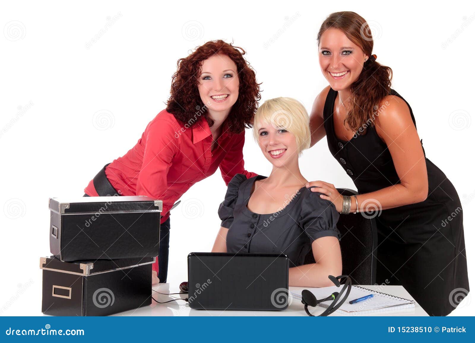 Three Successful Businesswomen Stock Photo - Image of computer, career ...