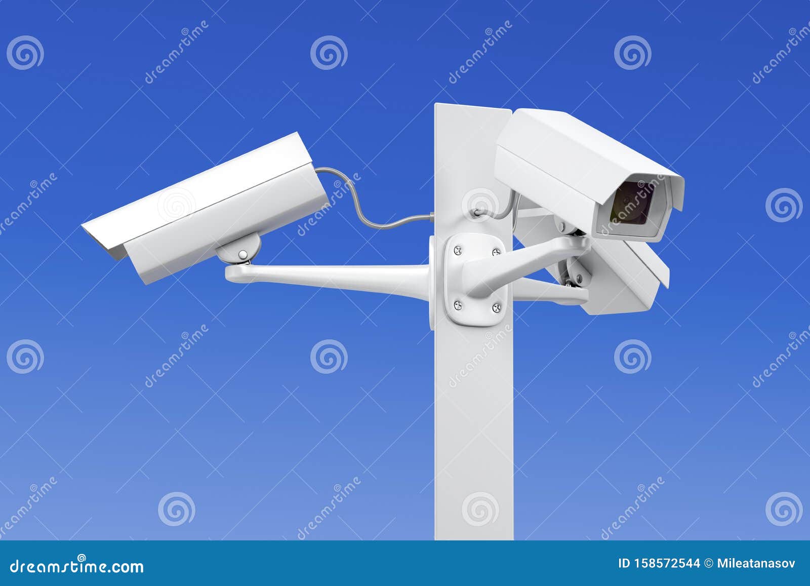 Three surveillance cameras stock illustration. Illustration of circuit ... Three surveillance cameras stock illustration. Illustration of circuit ...