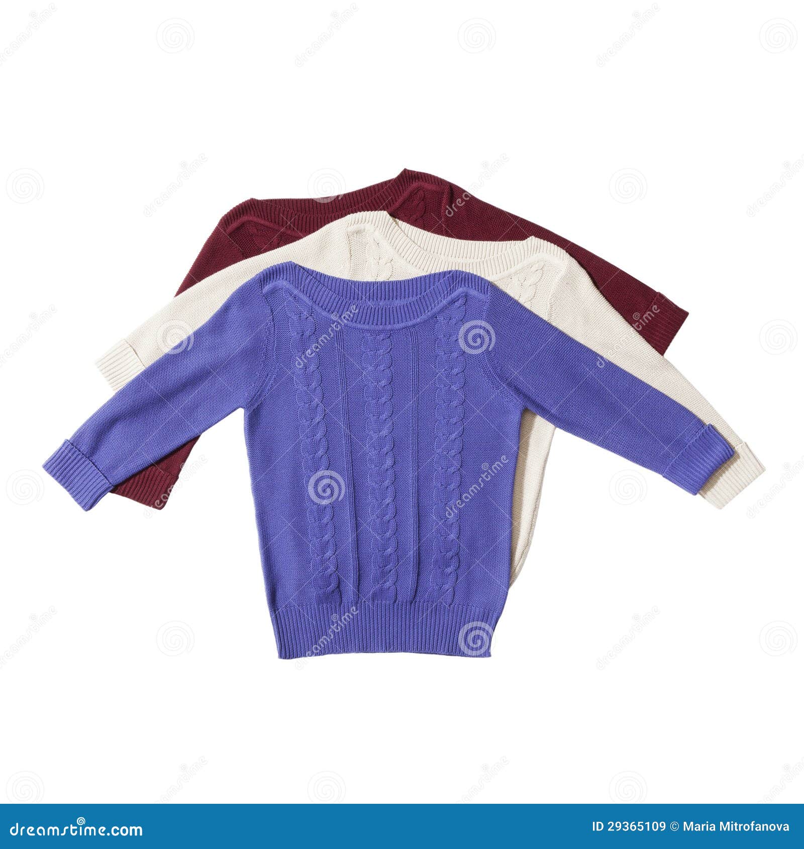 Three sweaters isolated stock image. Image of gray, apparel - 29365109