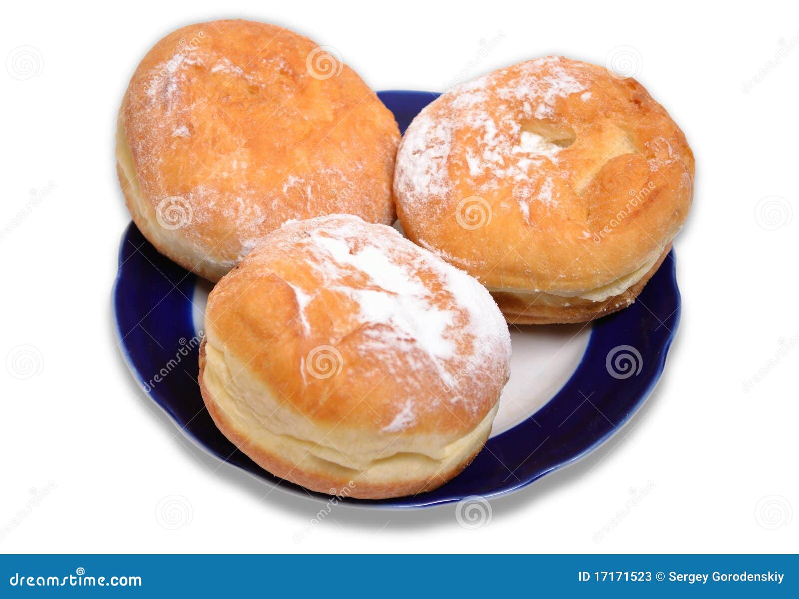 Three sweet buns stock image. Image of healthy, food - 17171523