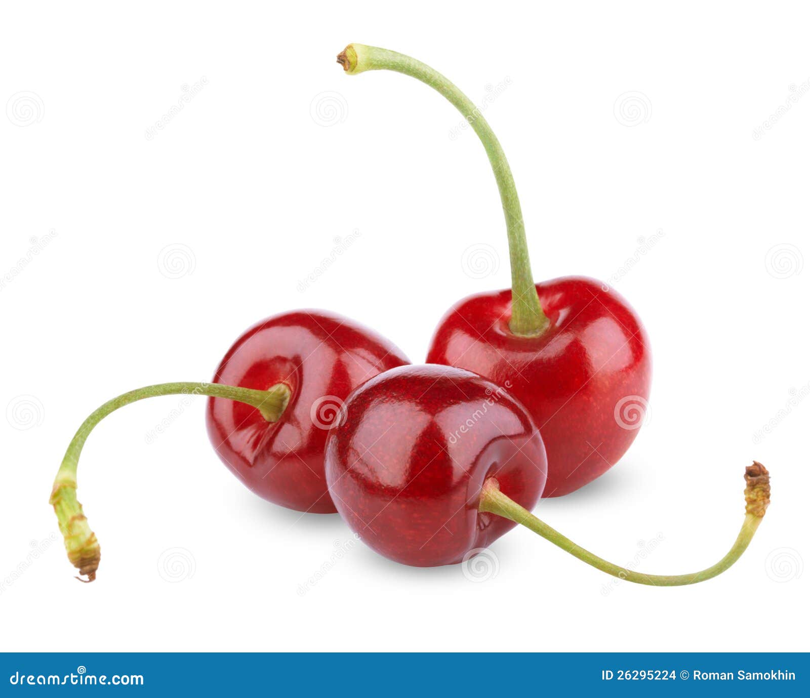 Three Sweet Cherry Berry Fruits Stock Photo - Image of freshness ...