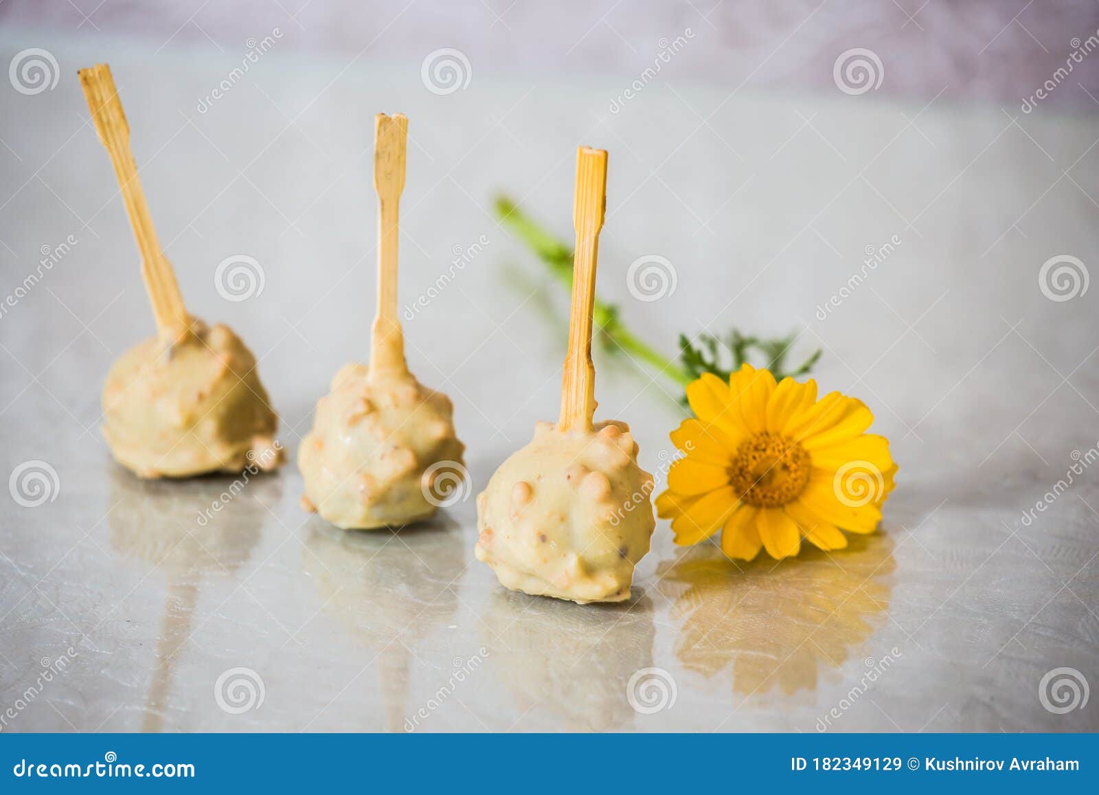 Three "Sweet truffles stock image. Image of color - 182349129