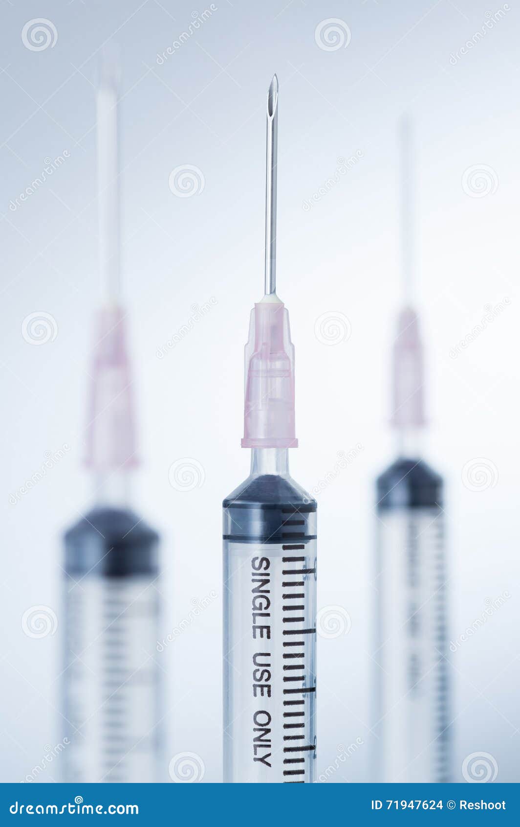 Three syringe stock photo. Image of medical, syringe - 71947624