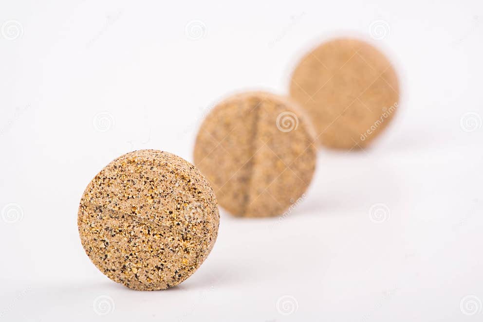 Three tablets stock image. Image of pain, healthy, capsule - 47005091