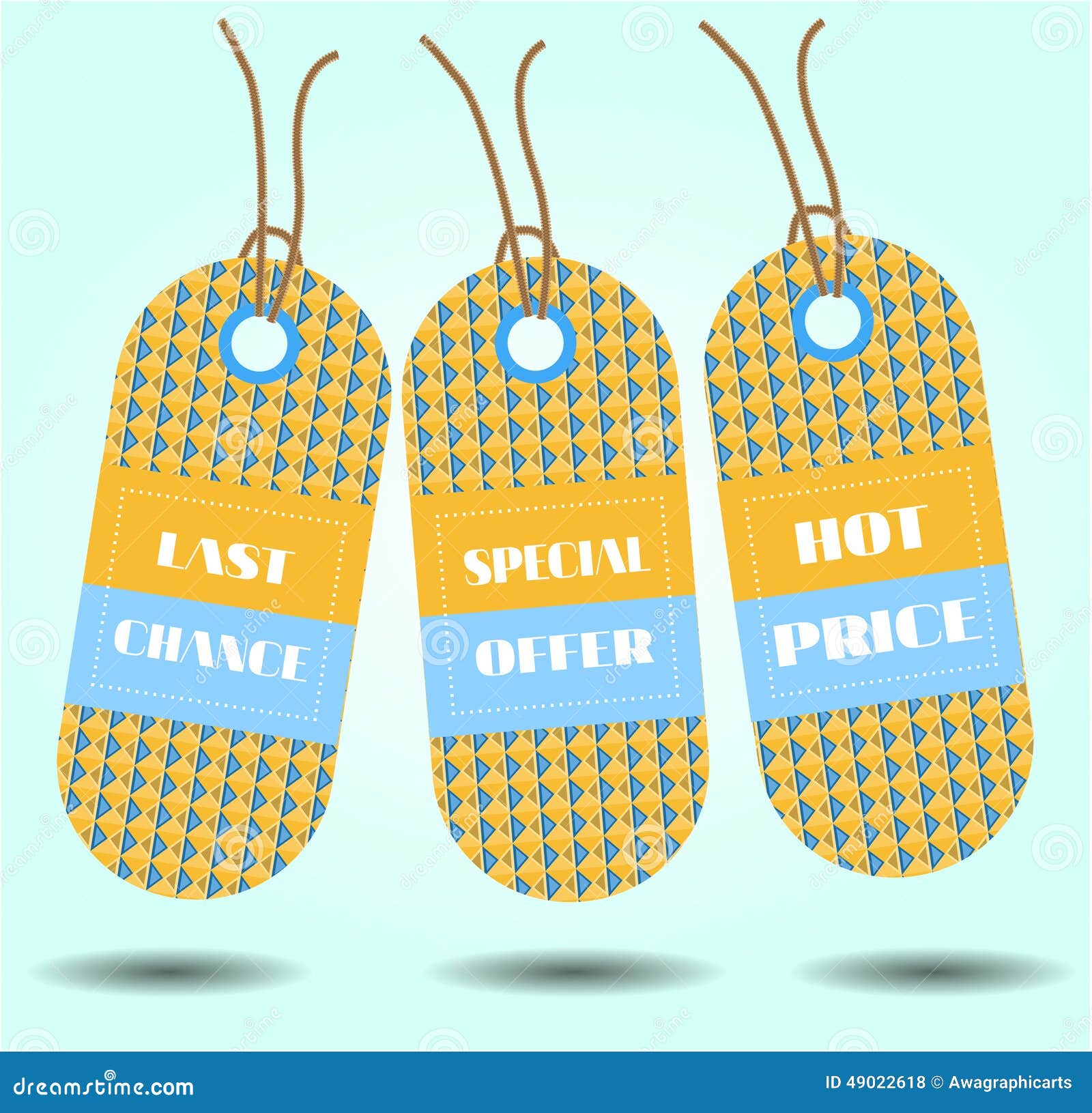 Three Tags with Text, Last Chance, Special Offer, Stock Vector ...
