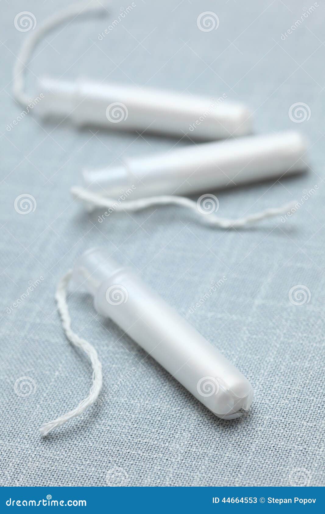 Three tampons stock image. Image of toiletries, three - 44664553