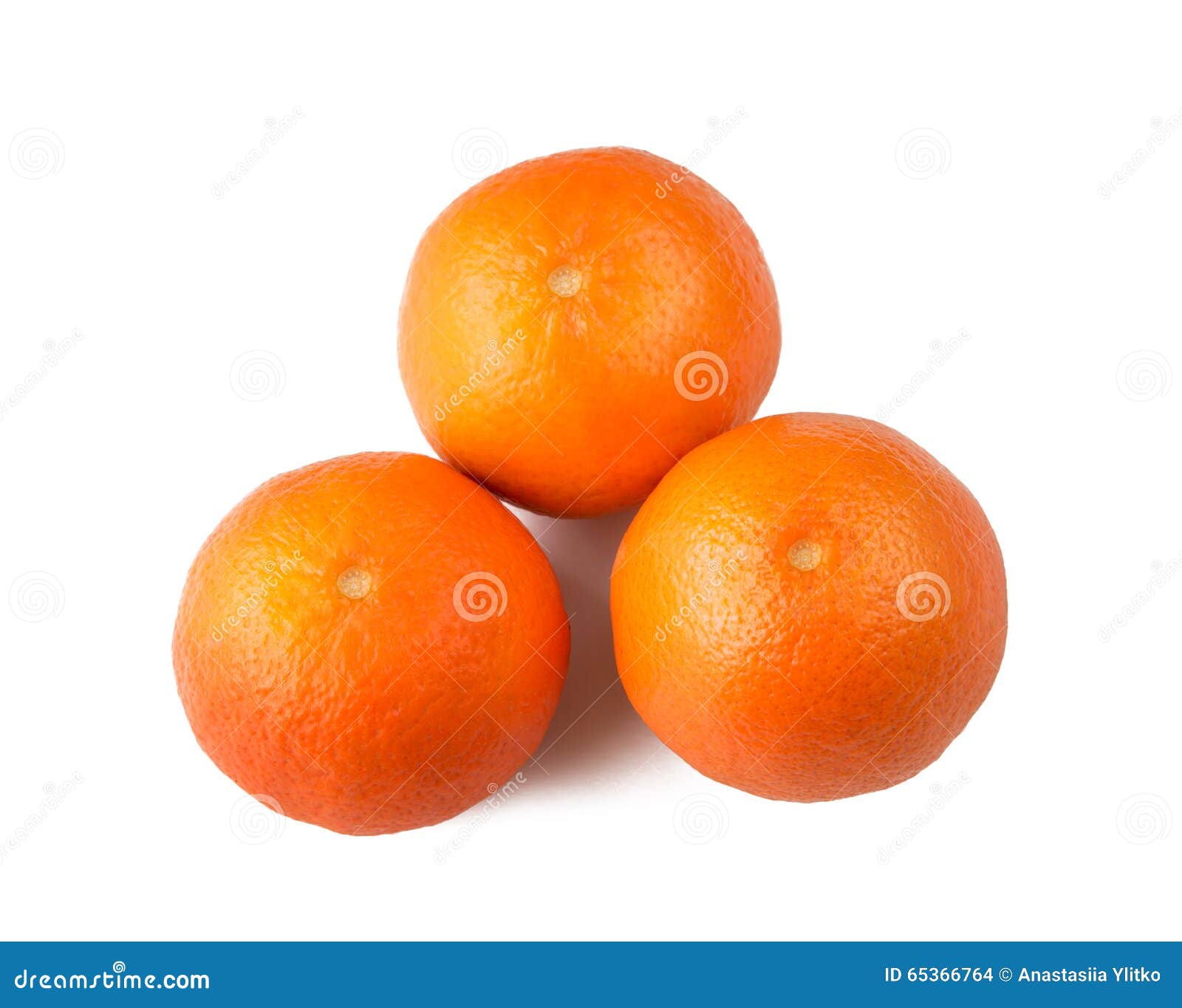 Three Tangerines on a White Background Stock Photo - Image of citrus ...