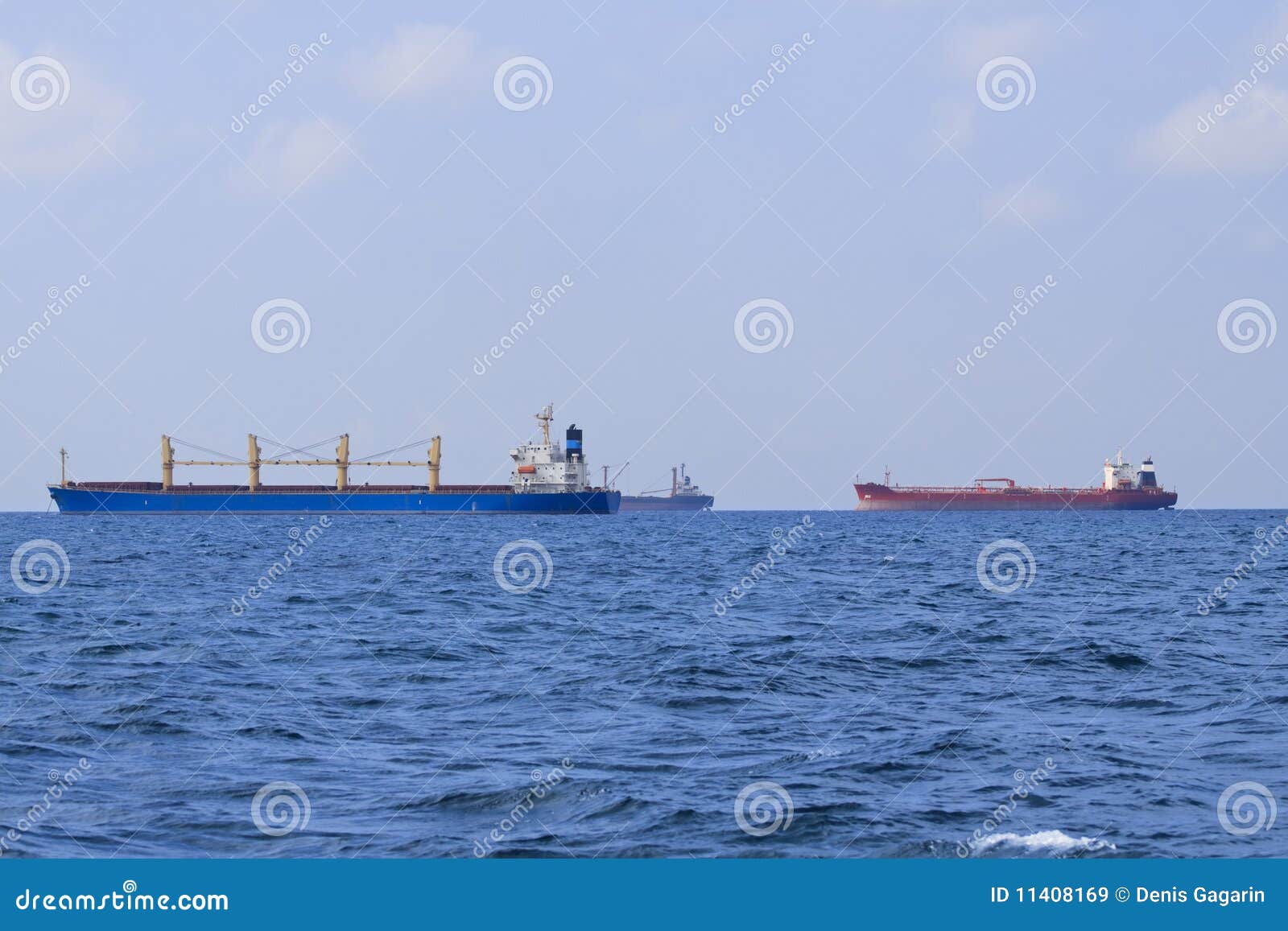 Three tankers in black sea stock image. Image of freighter - 11408169