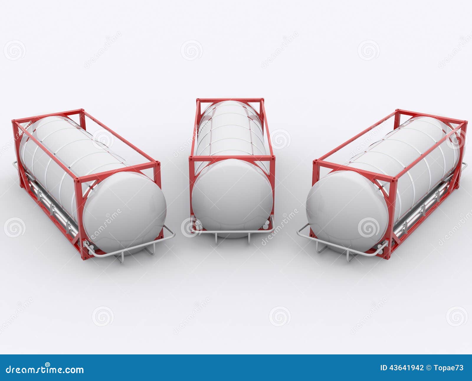 Three tanktainer stock illustration. Illustration of road - 43641942
