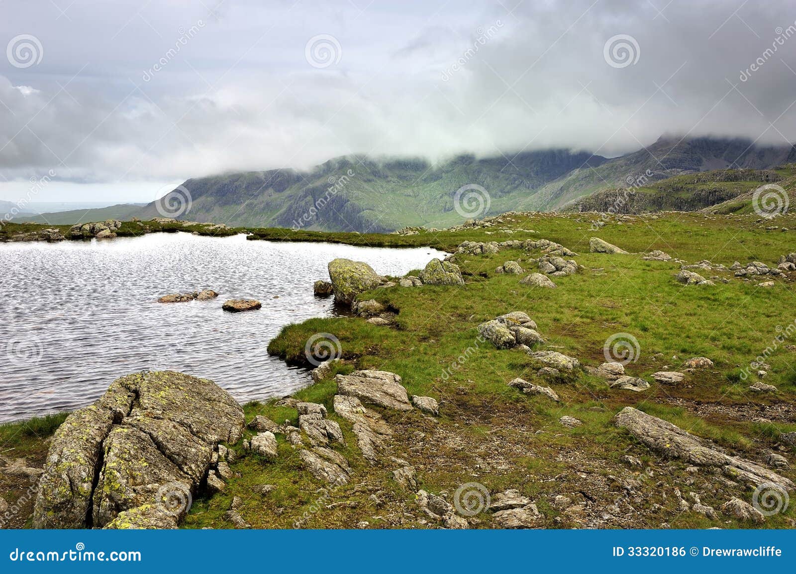 Three Tarns stock photo. Image of pasture, beck, coniston - 33320186