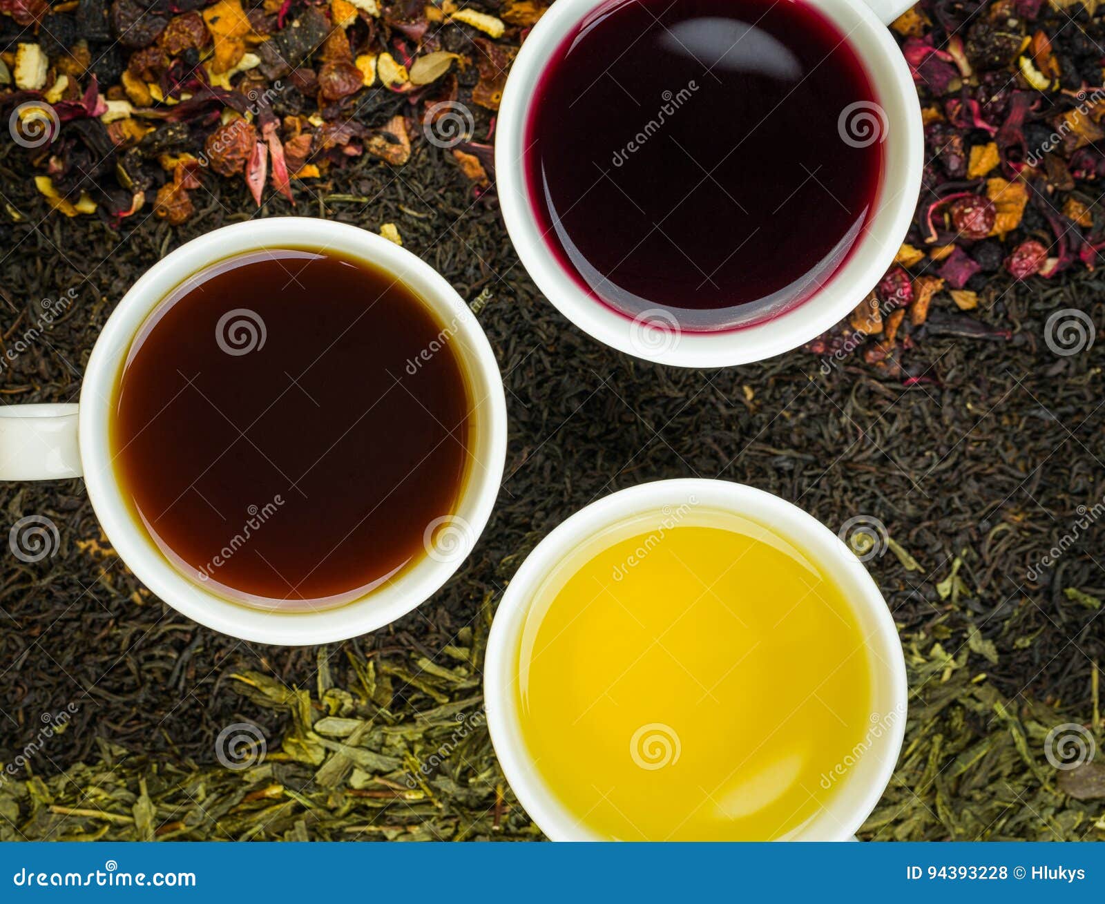 Three teas stock photo. Image of three, traditional, ingredient - 94393228