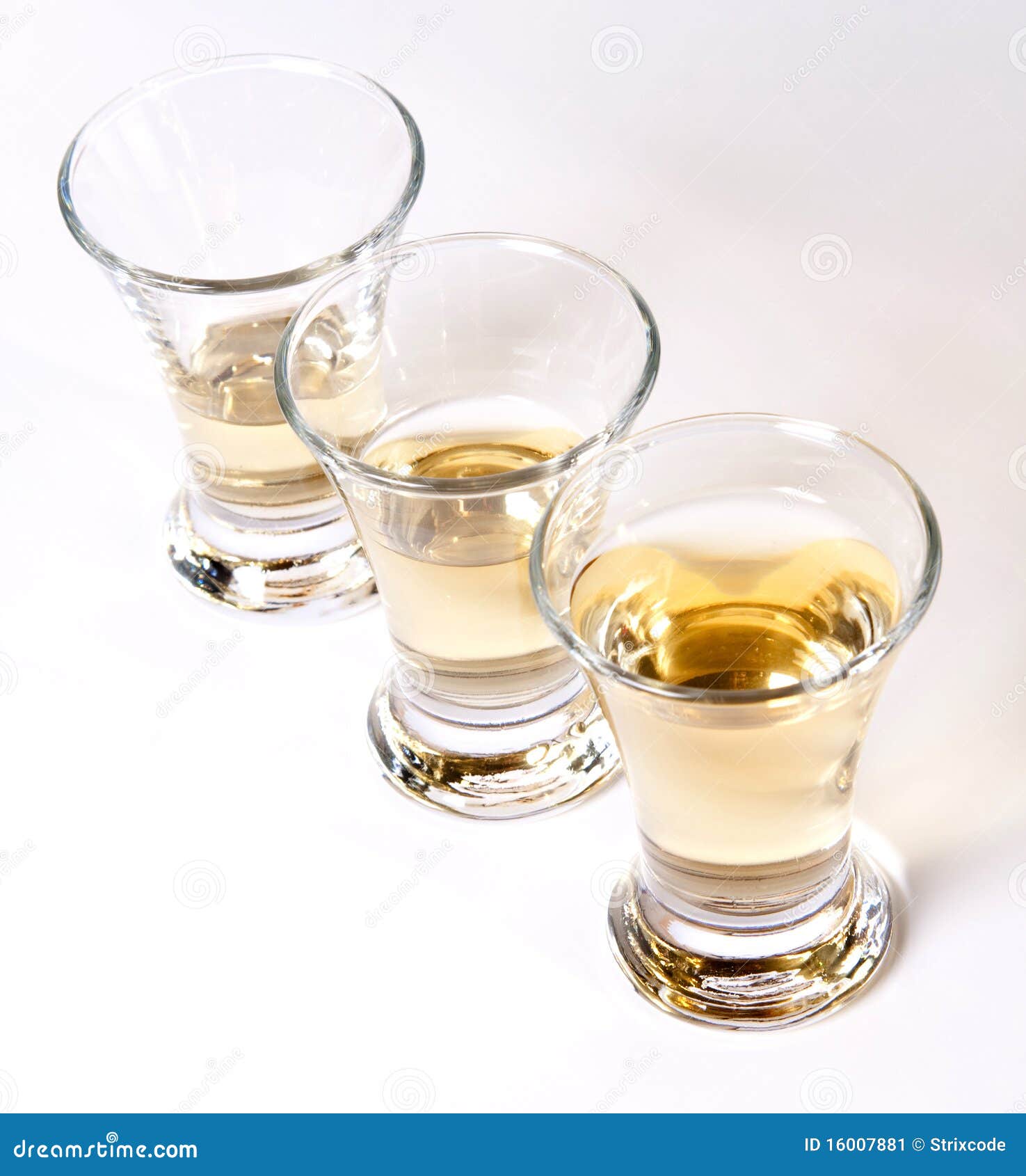 Three tequila glasses stock image. Image of background - 16007881