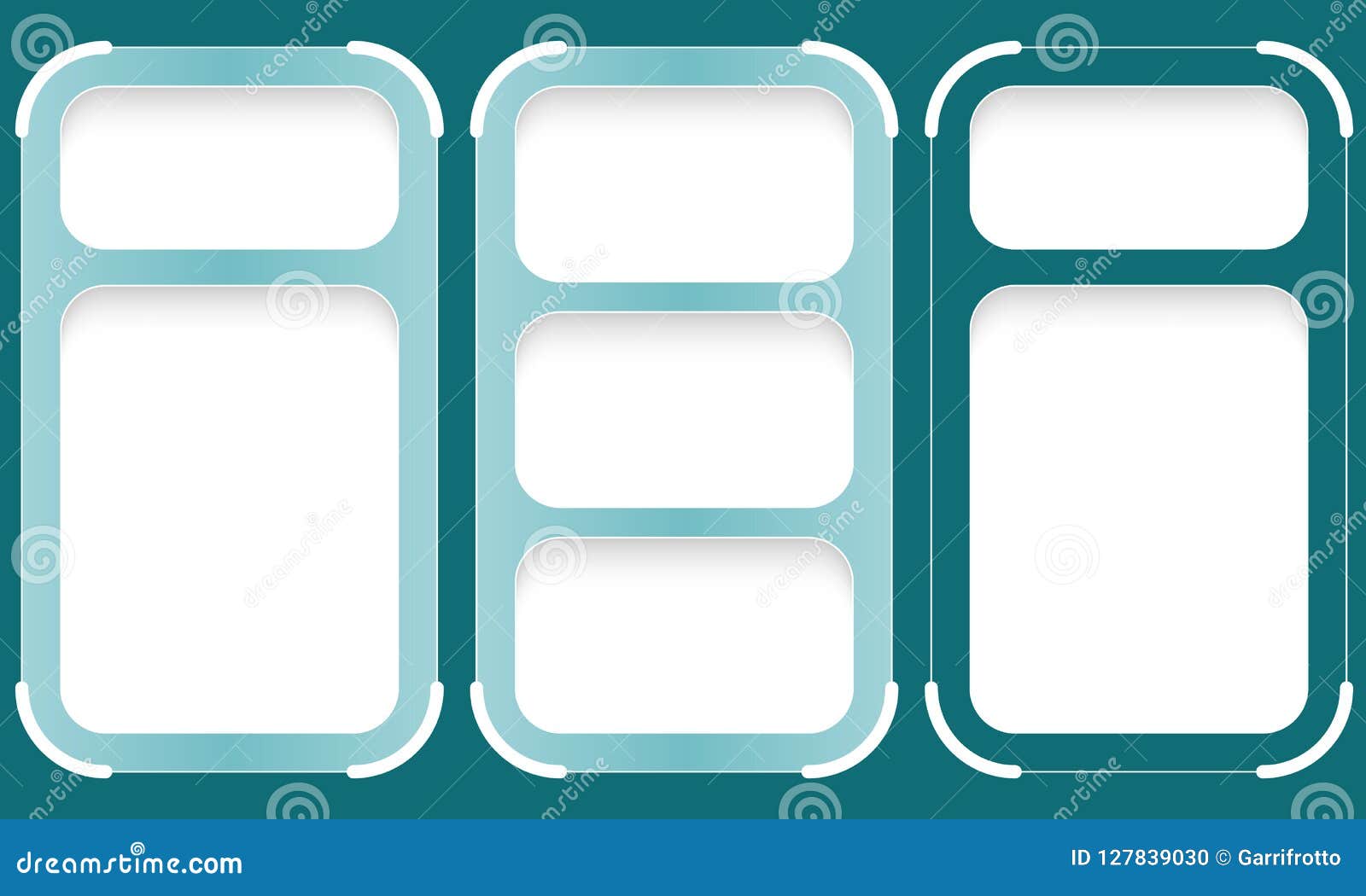 Set Of Three Text Box Vector Illustration | CartoonDealer.com #38160196