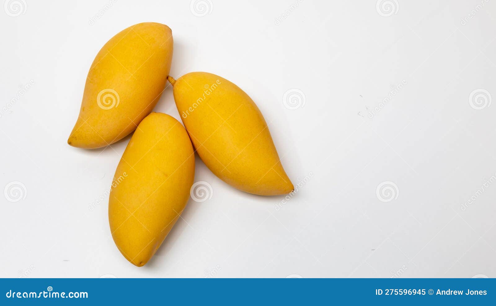 Three Thai Yellow Mangoes stock image. Image of grow - 275596945