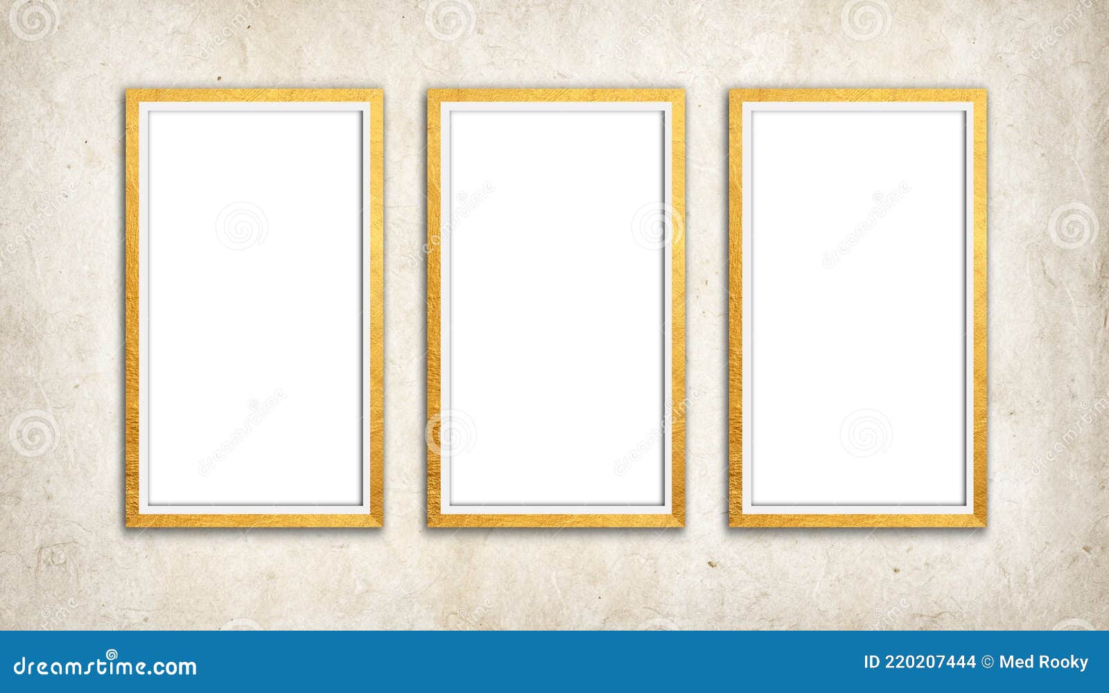 Gold Frames Wall Rectangular Stock Illustrations – 132 Gold Frames Wall ...