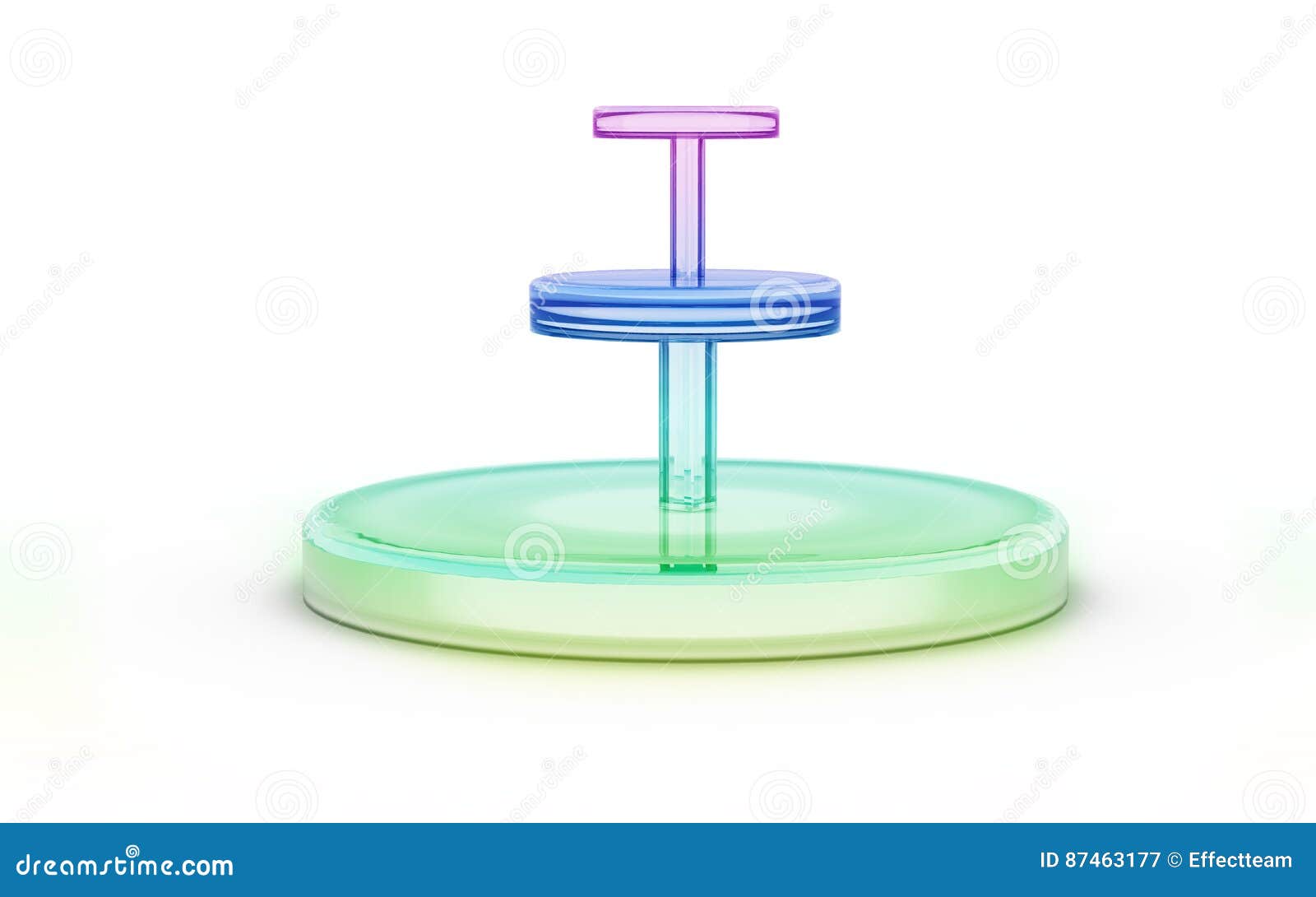 Three Tier of Color Glass Stand Stock Illustration - Illustration of ...