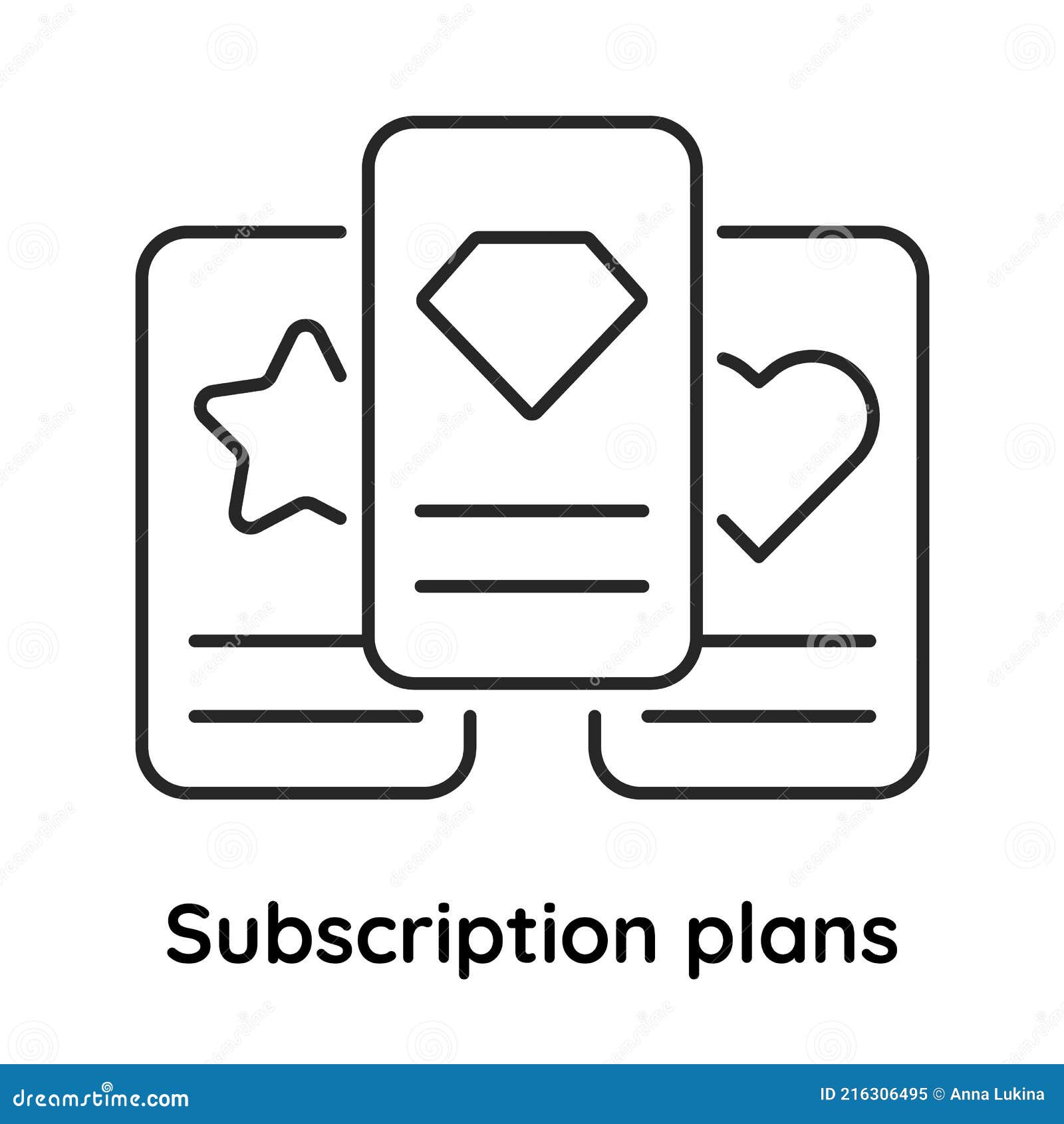 Illustration Of Pricing Subscription Plan Table Template, UI UX ...