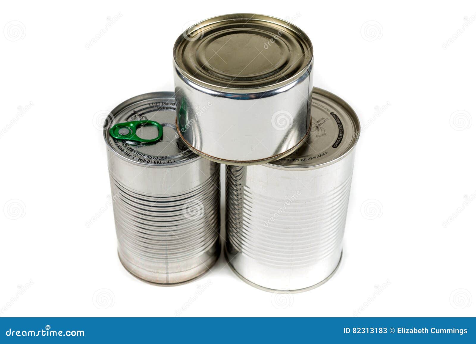 Three tin cans stock image. Image of stocked, preservatives - 82313183