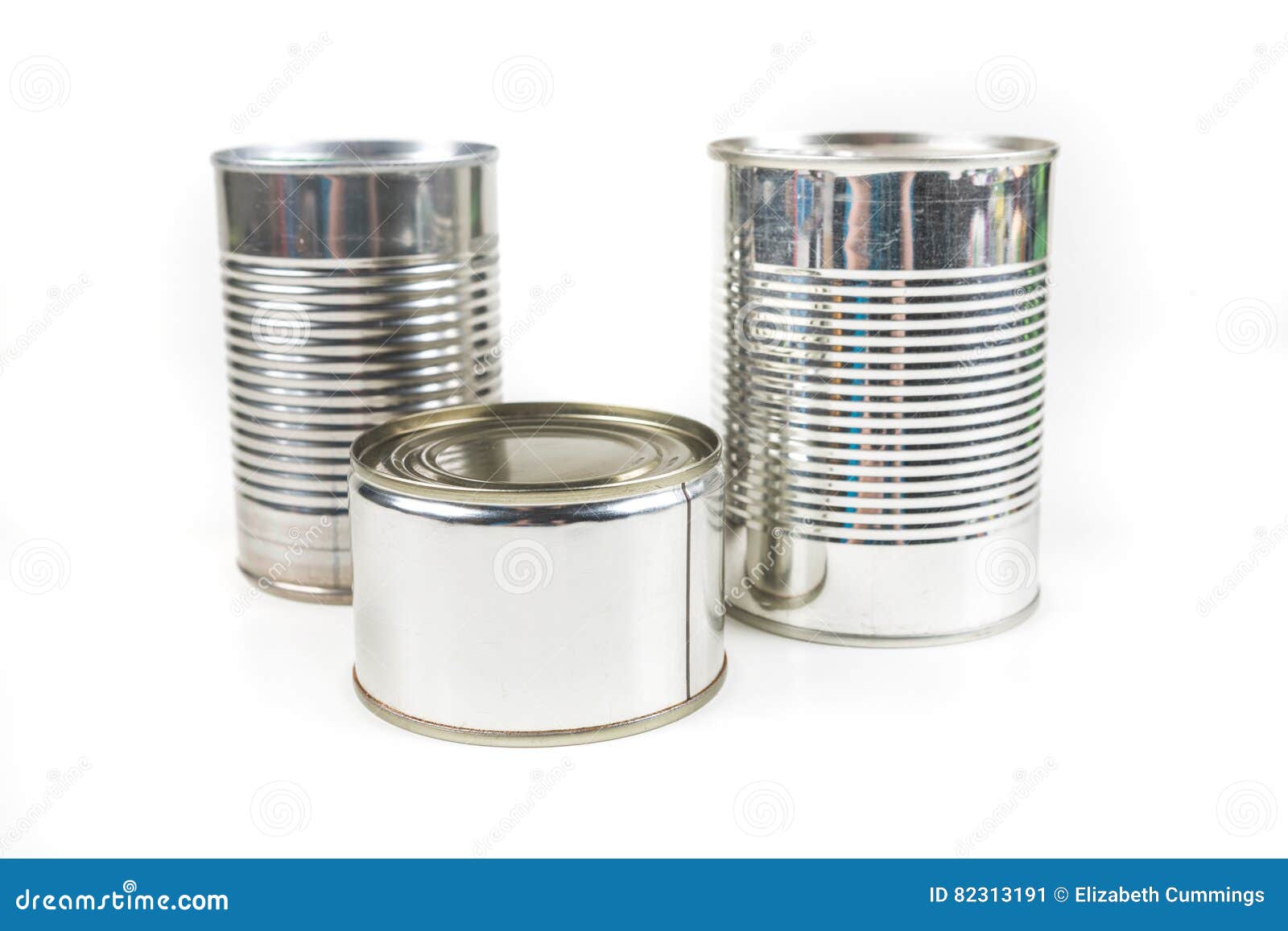 Three tin cans stock image. Image of term, pantry, lasting - 82313191
