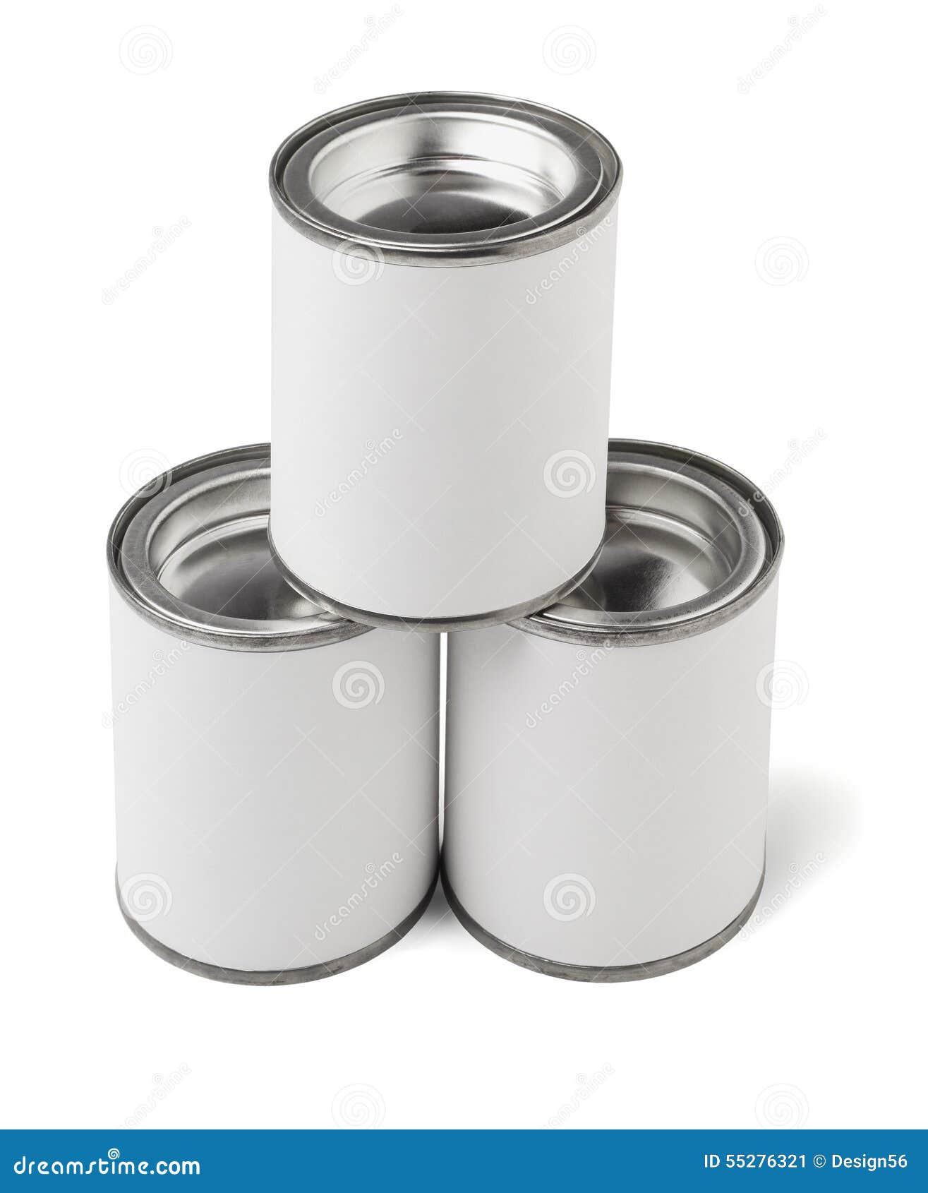 Three Tin Cans stock image. Image of cover, product, industrial - 55276321