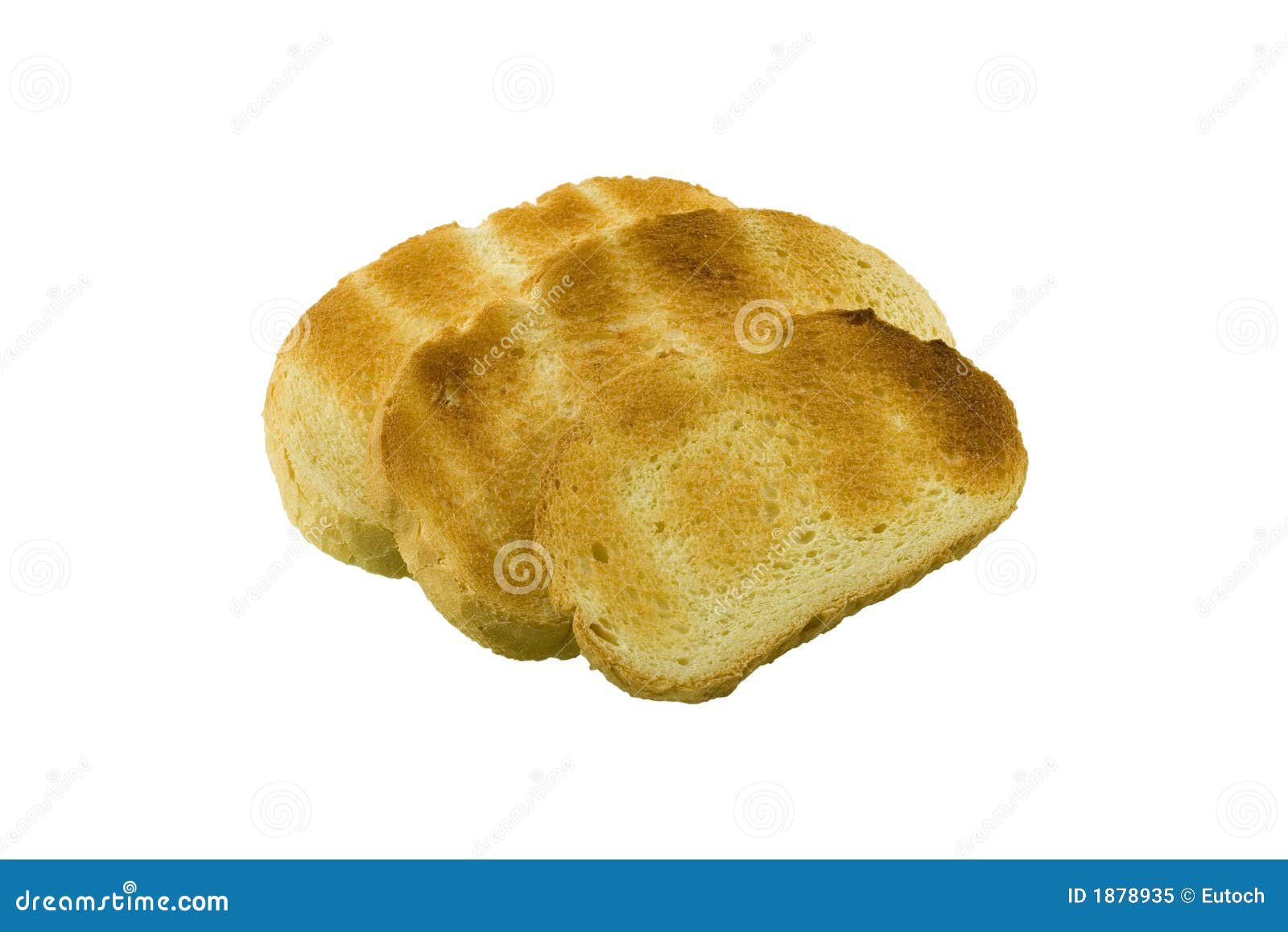 Three Toasts stock image. Image of path, crusty, calories - 1878935