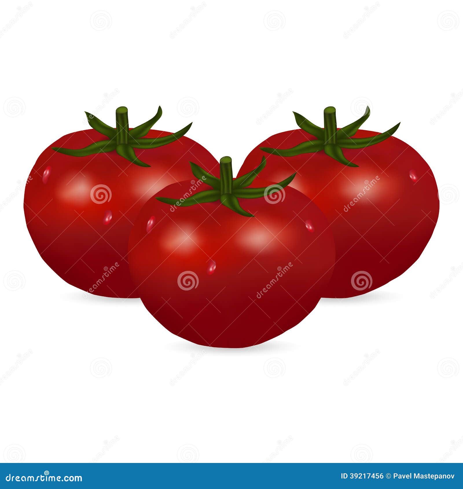 Three tomato stock illustration. Illustration of ripe - 39217456