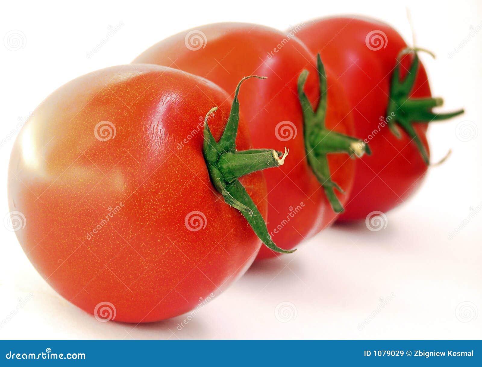 Three tomatoes stock image. Image of plant, aromatic, ingredients - 1079029