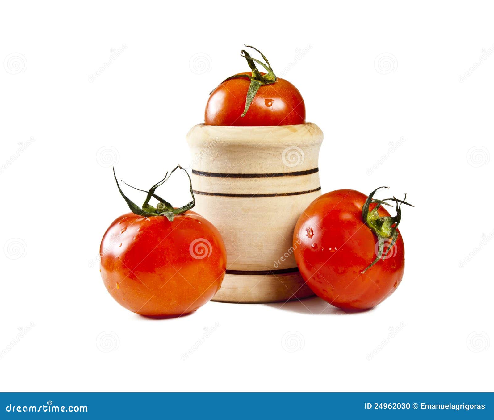 Three tomatoes stock photo. Image of grocery, food, flavor - 24962030