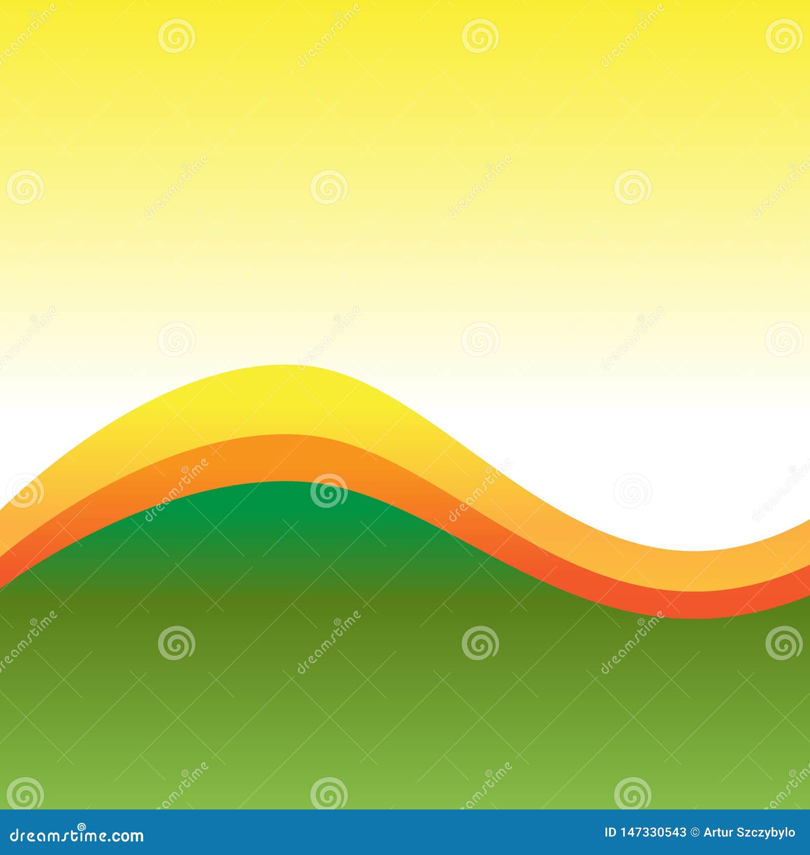 Three Tone Background Divided by Two Curvy Lines of Different Colors ...