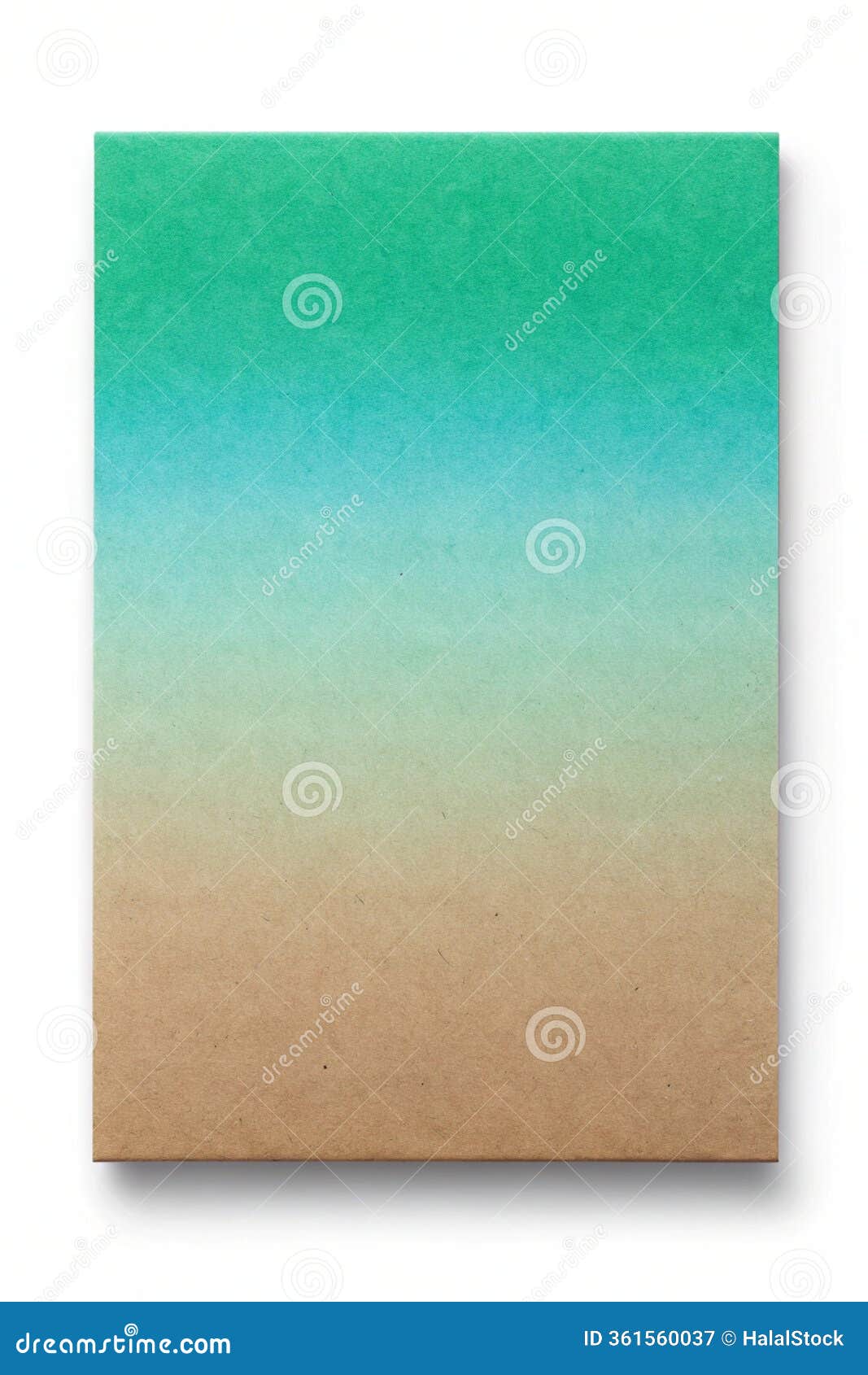 Three-Tone Blue Sky Gradient with Green Mint Shade and Cardboard ...