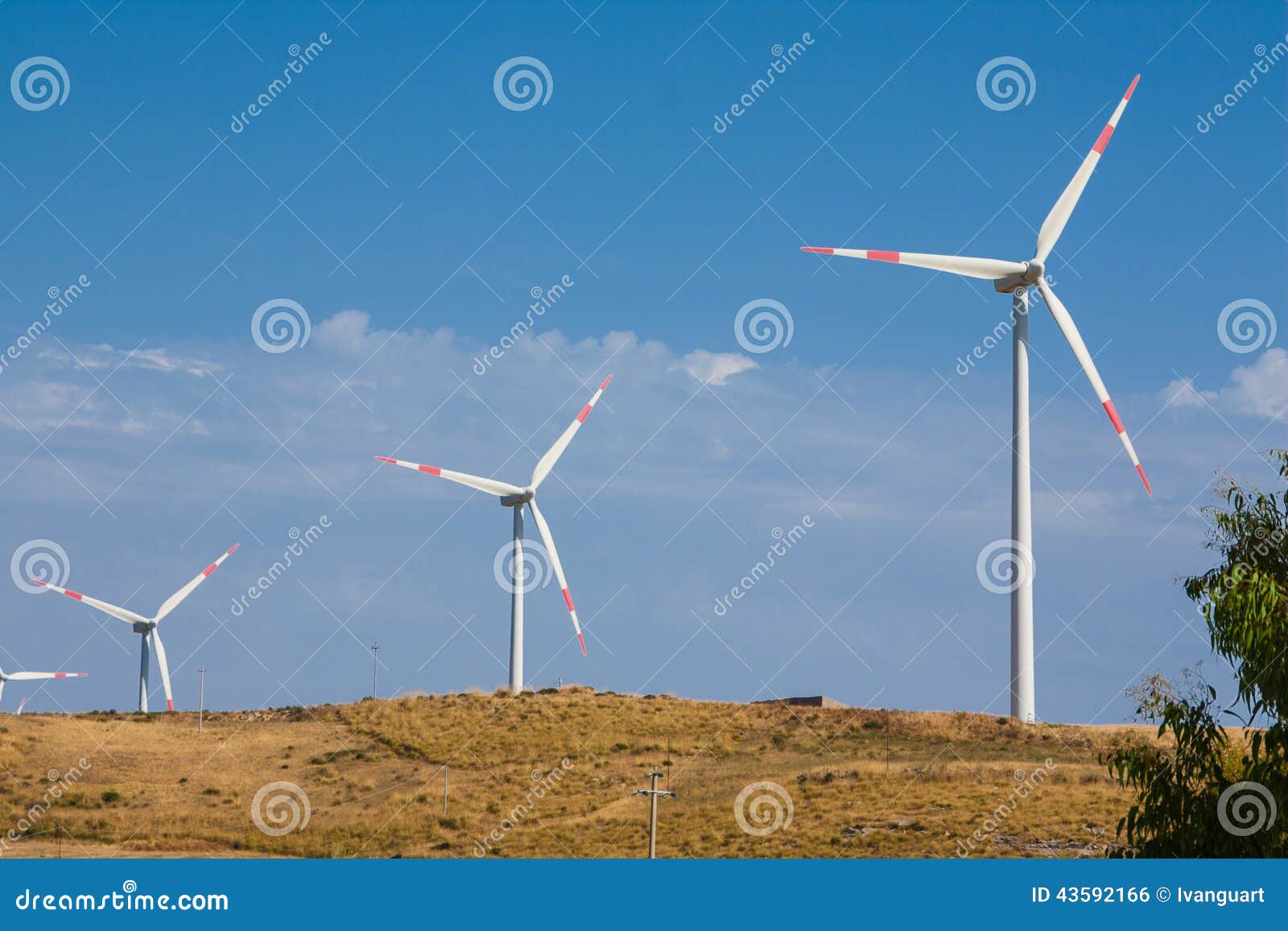 Three tower windmill blade stock photo. Image of industry - 43592166