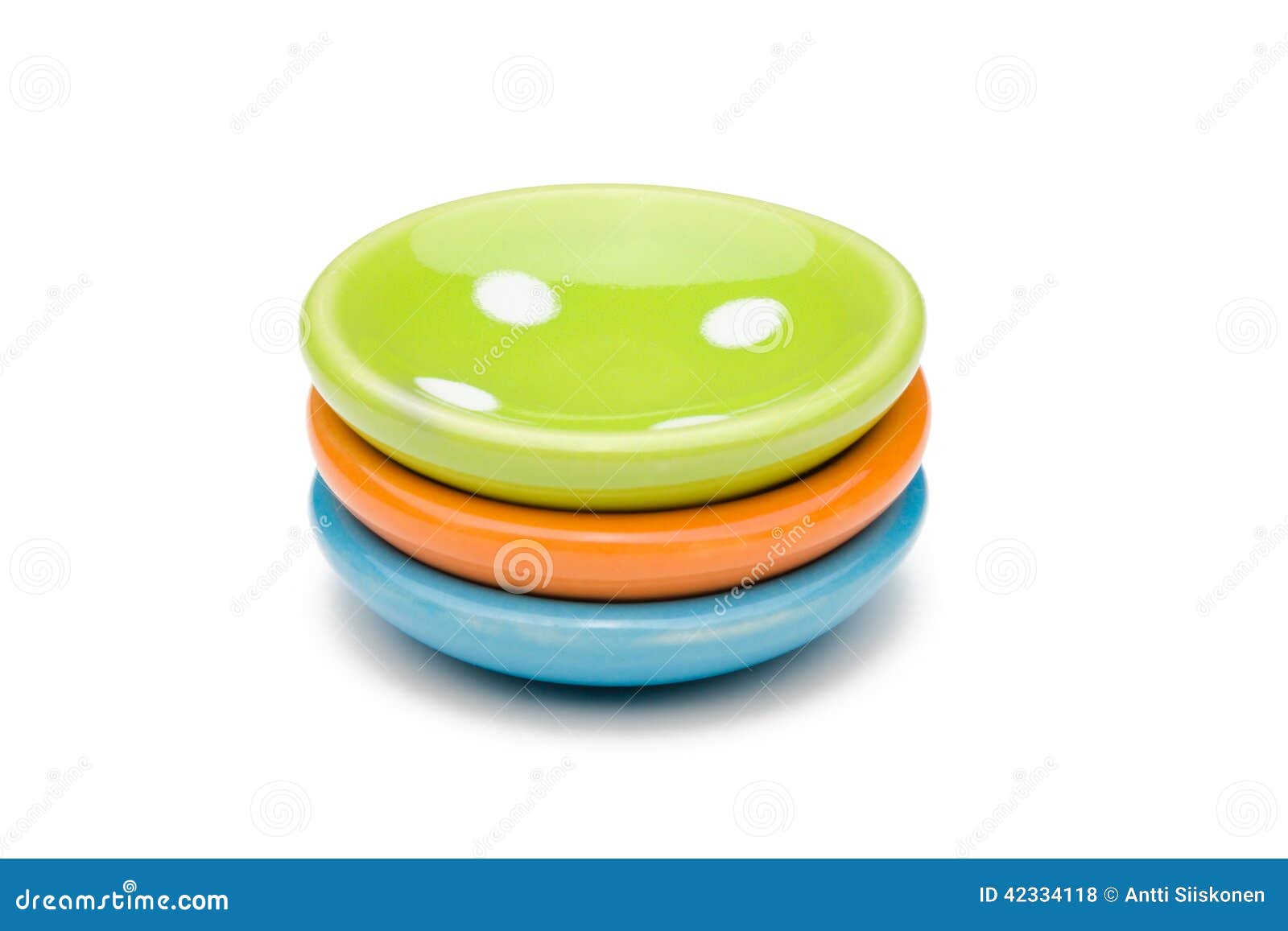 Three toy plates stock photo. Image of isolated, pile - 42334118