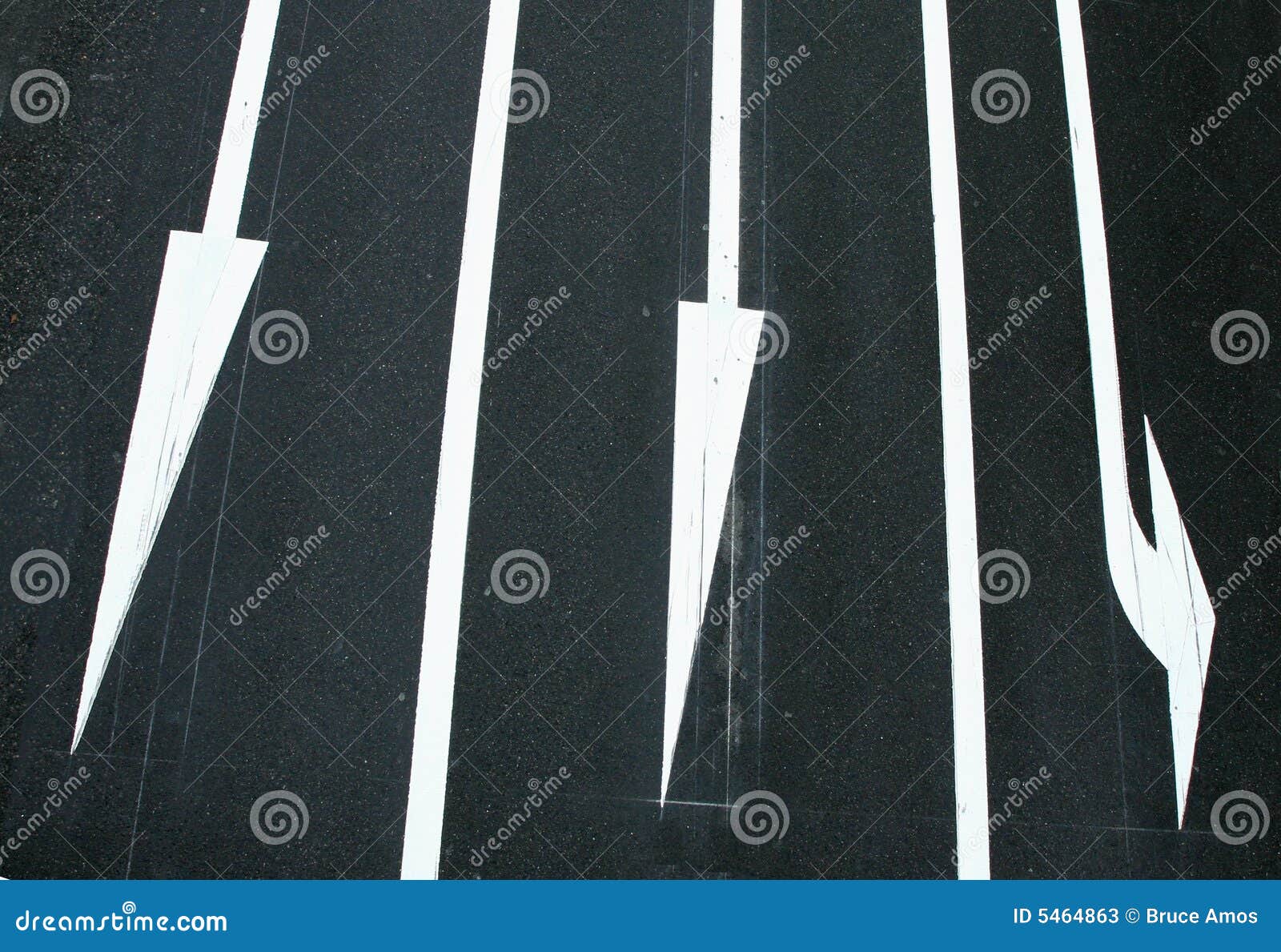 Three traffic directions stock image. Image of road, right - 5464863