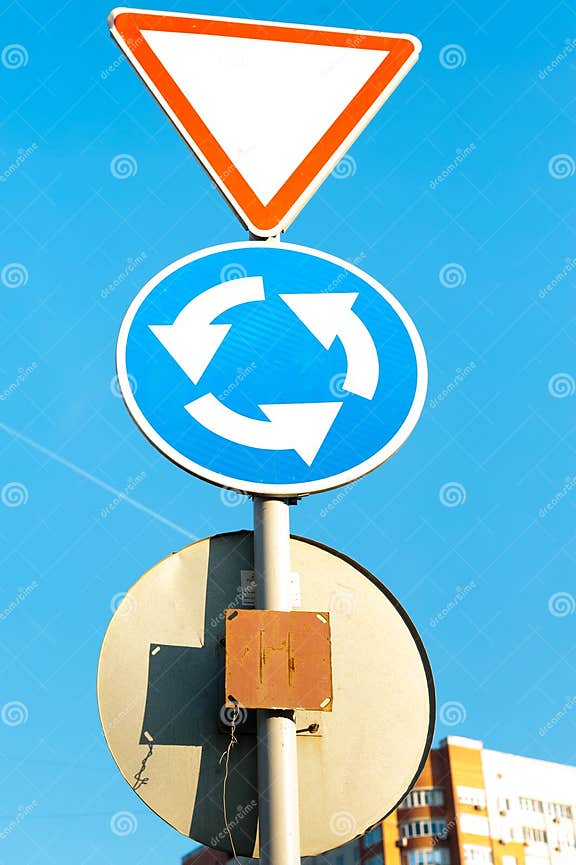 Three Traffic Signs stock photo. Image of traffic, signs - 28928216