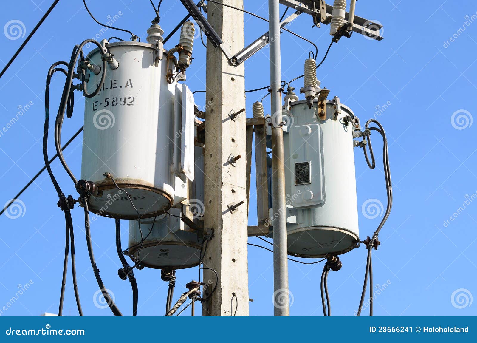 Three transformers stock image. Image of metal, electronic - 28666241