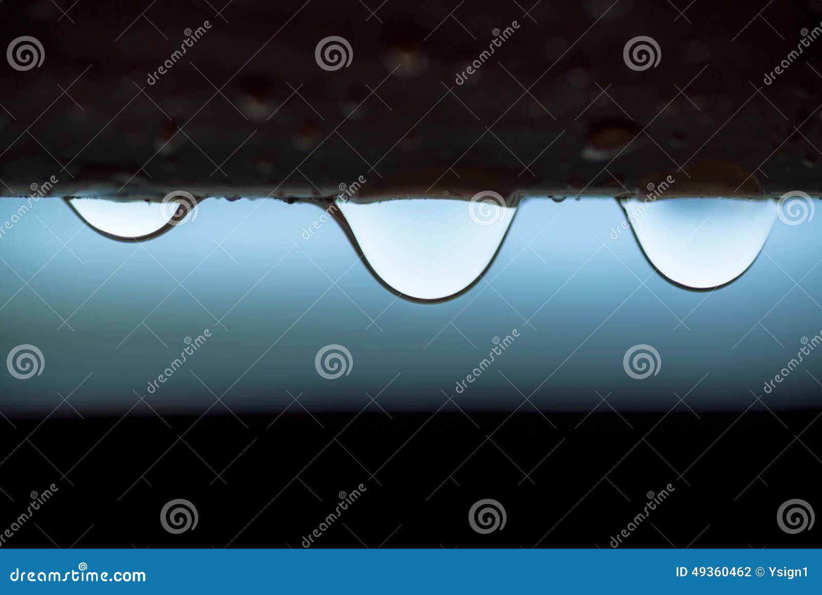 Three Transparent Water Drops Stock Photo - Image of nature, clean ...