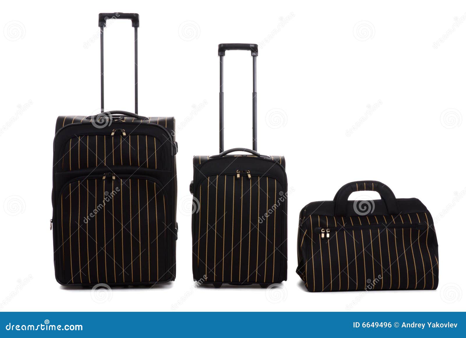 Three travel bags stock photo. Image of summer, leisure - 6649496