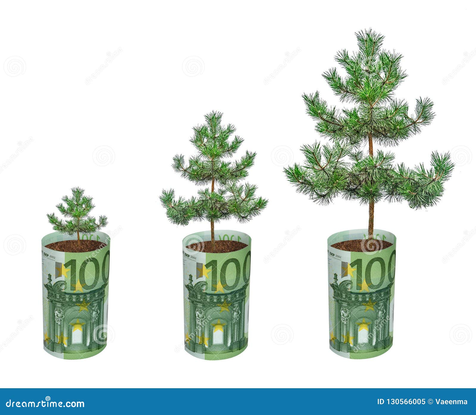 Trees Growing On A Hill Slope Sketch Vector Illustration ...